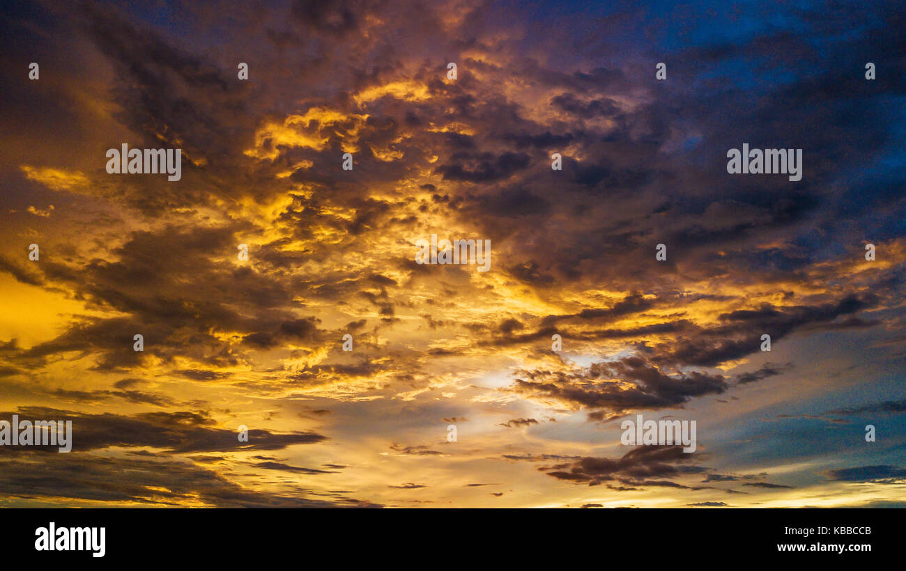 Colorful sunset sky in Twilight time Stock Photo - Alamy