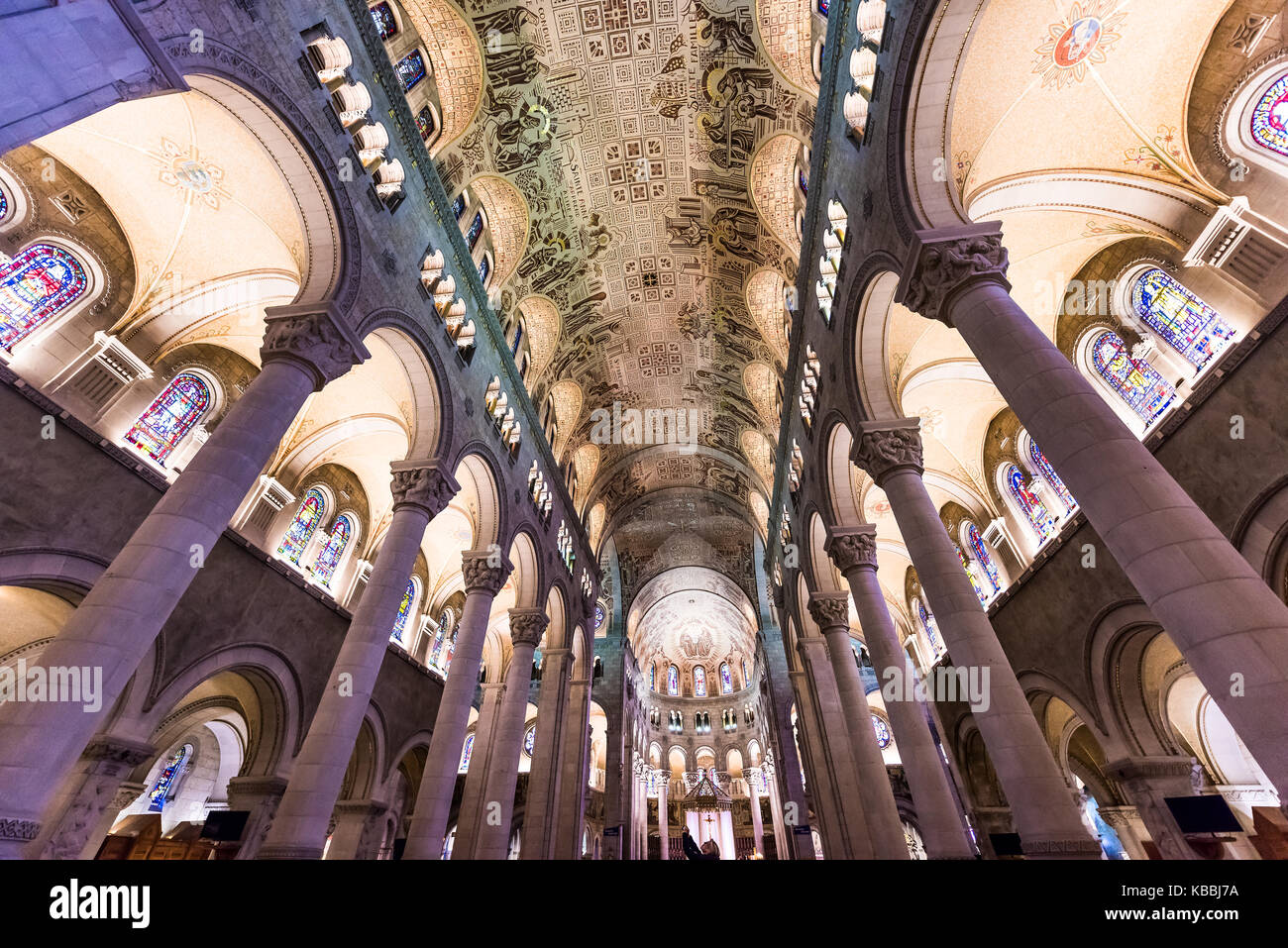 Sainte-Anne-de-Beaupre, Canada - June 2, 2017: Inside Basilica of ...