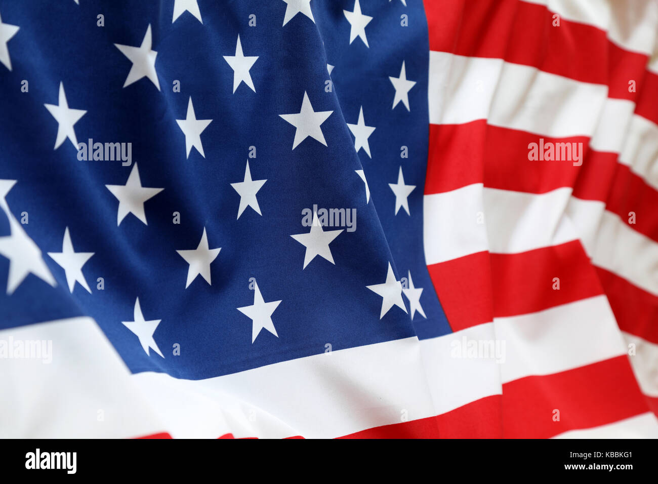 Closeup of rippled American flag Stock Photo - Alamy