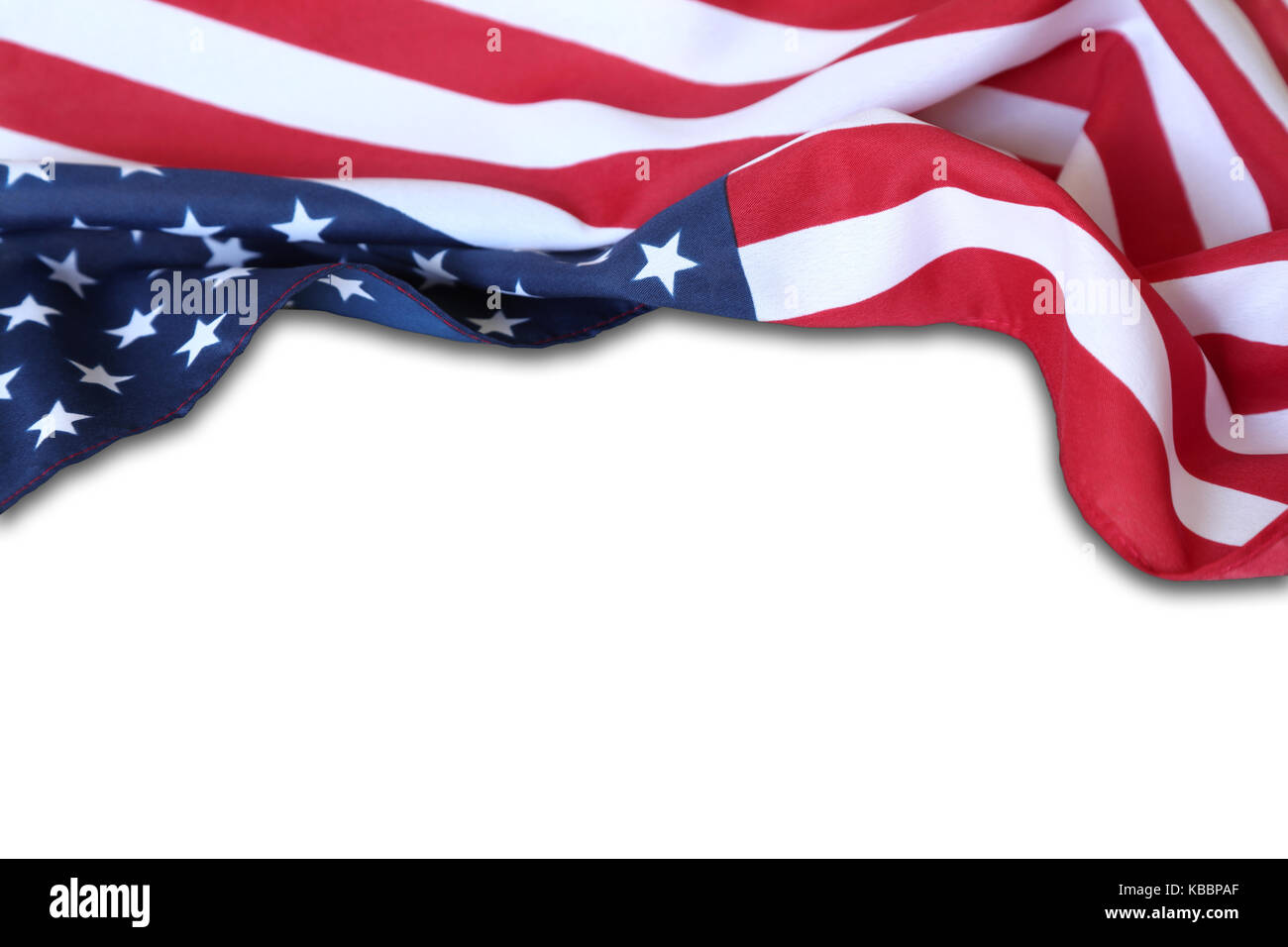 Closeup of American flag on plain background Stock Photo - Alamy