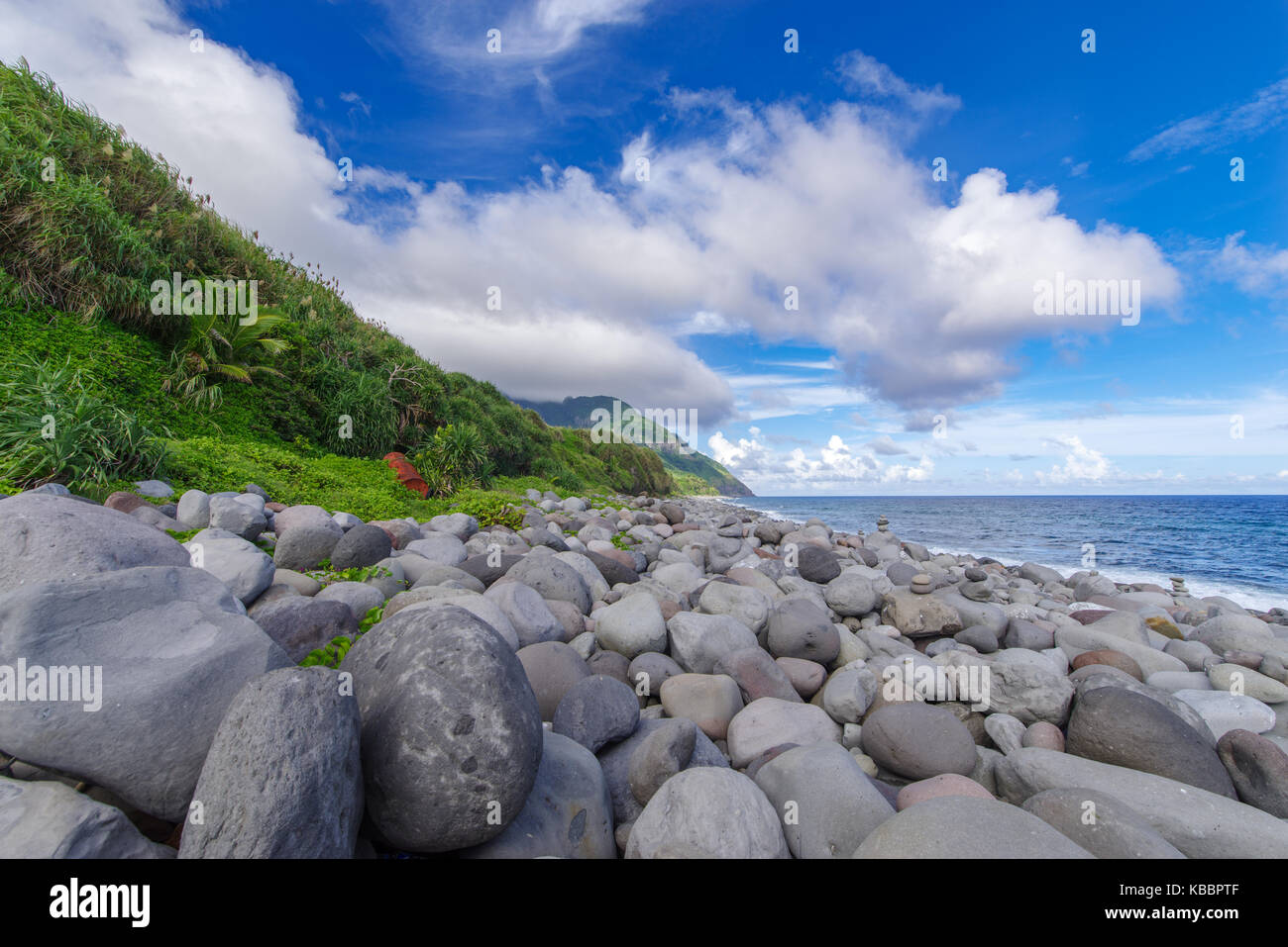 Valugan Boulder Beach in Basco, Batanes, Philippines Stock Photo - Alamy