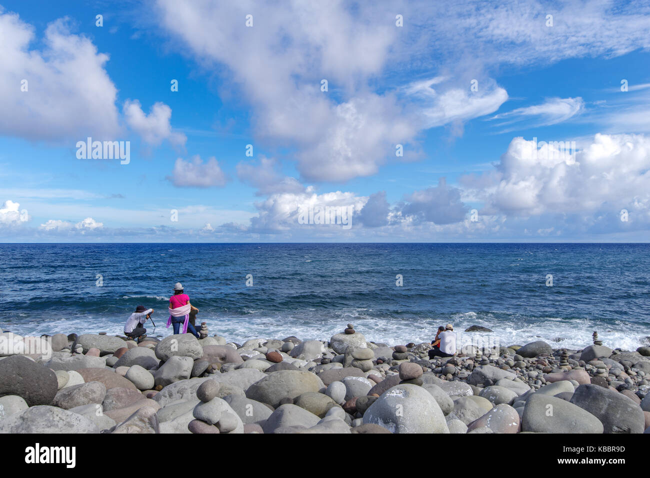 Valugan Boulder Beach in Basco, Batanes, Philippines Stock Photo - Alamy