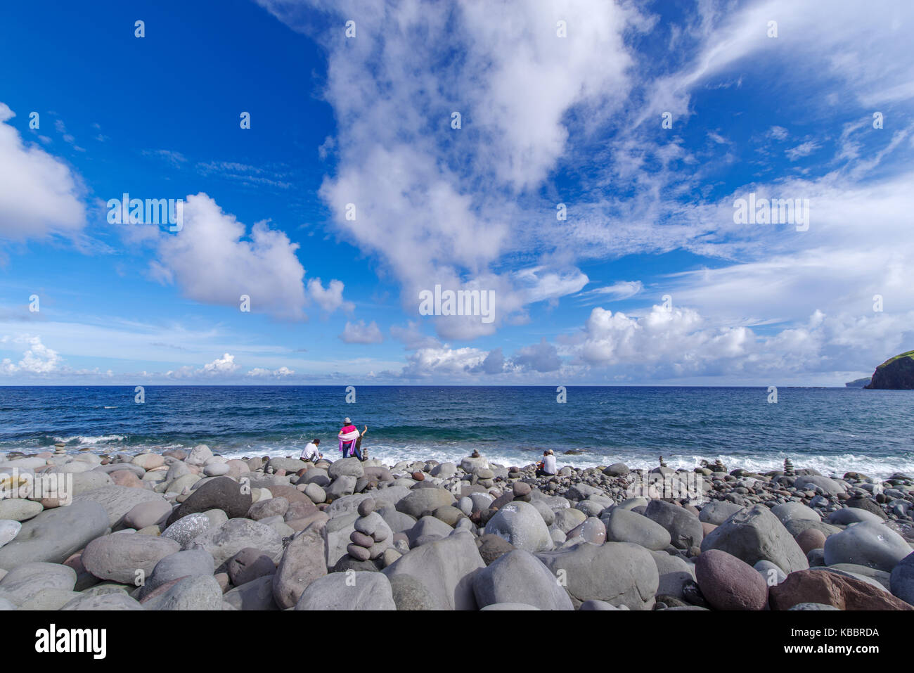 Valugan Boulder Beach in Basco, Batanes, Philippines Stock Photo - Alamy