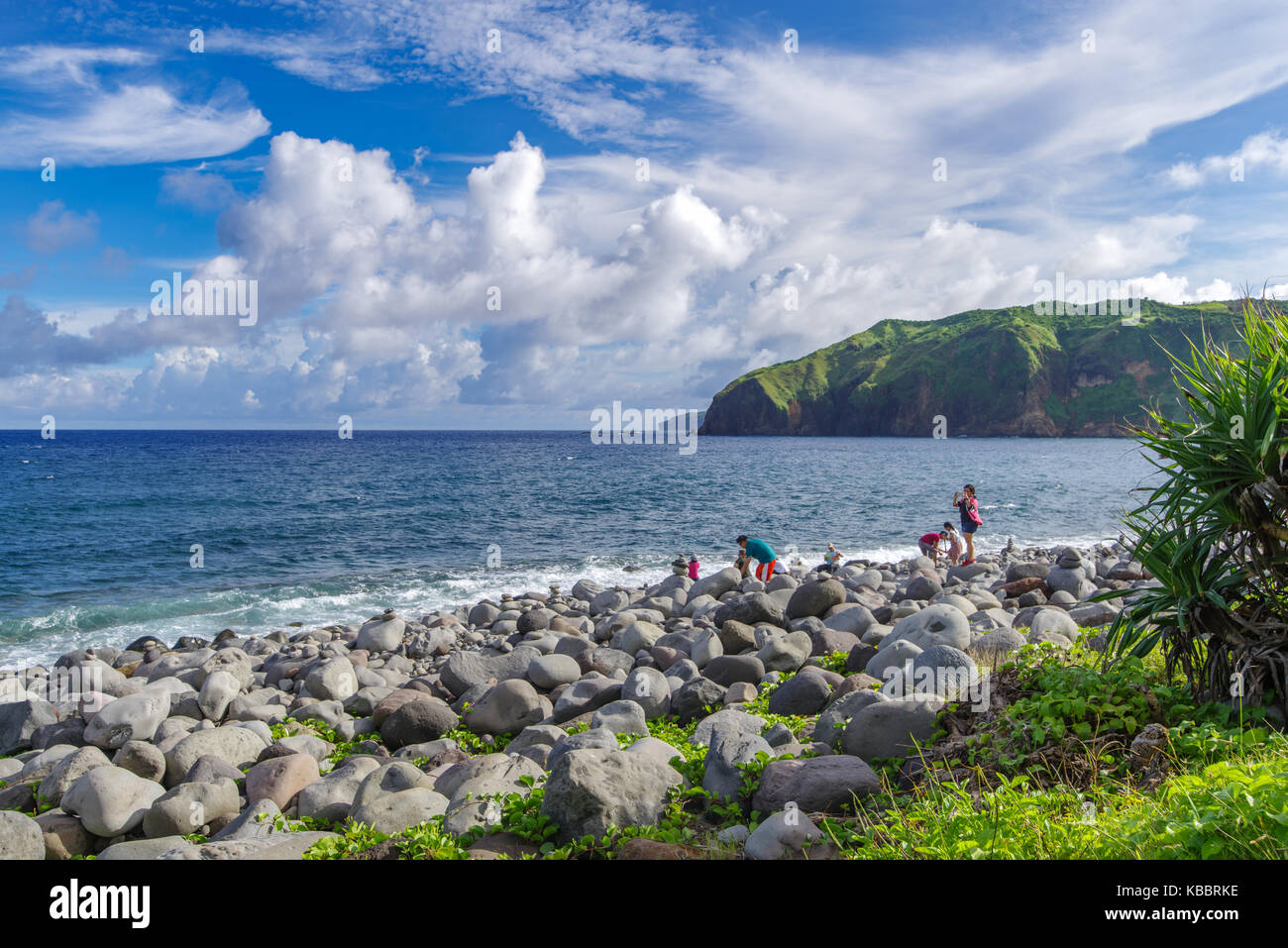 Valugan Boulder Beach in Basco, Batanes, Philippines Stock Photo - Alamy