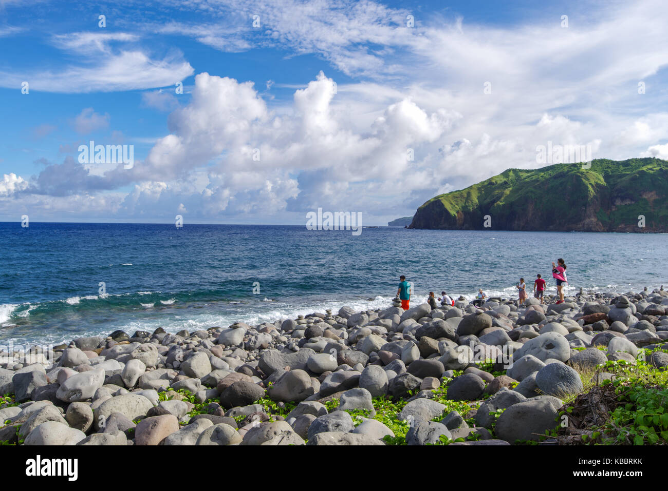 Valugan Boulder Beach in Basco, Batanes, Philippines Stock Photo - Alamy