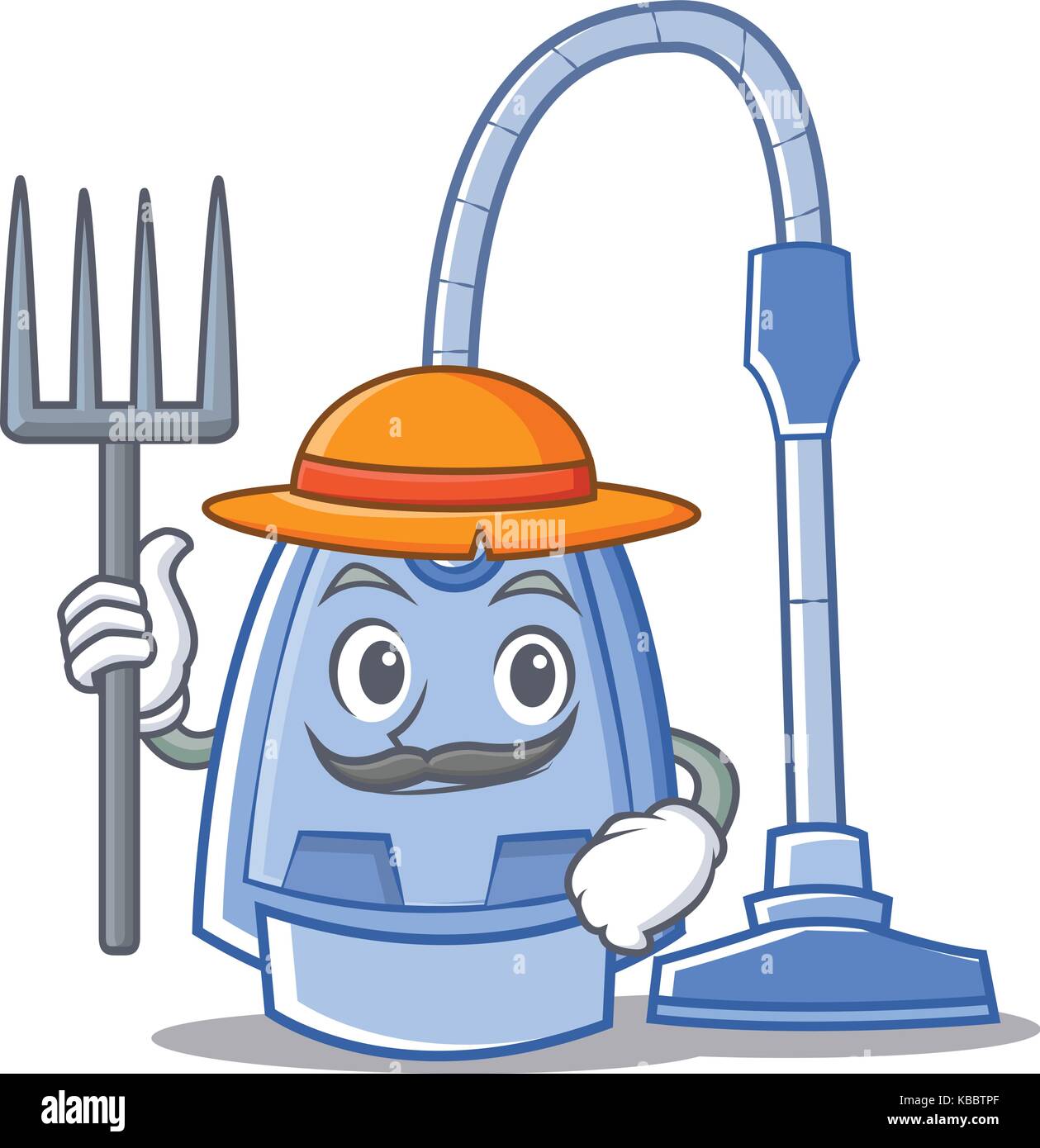 Farmer vacuum cleaner character cartoon Stock Vector Image & Art - Alamy
