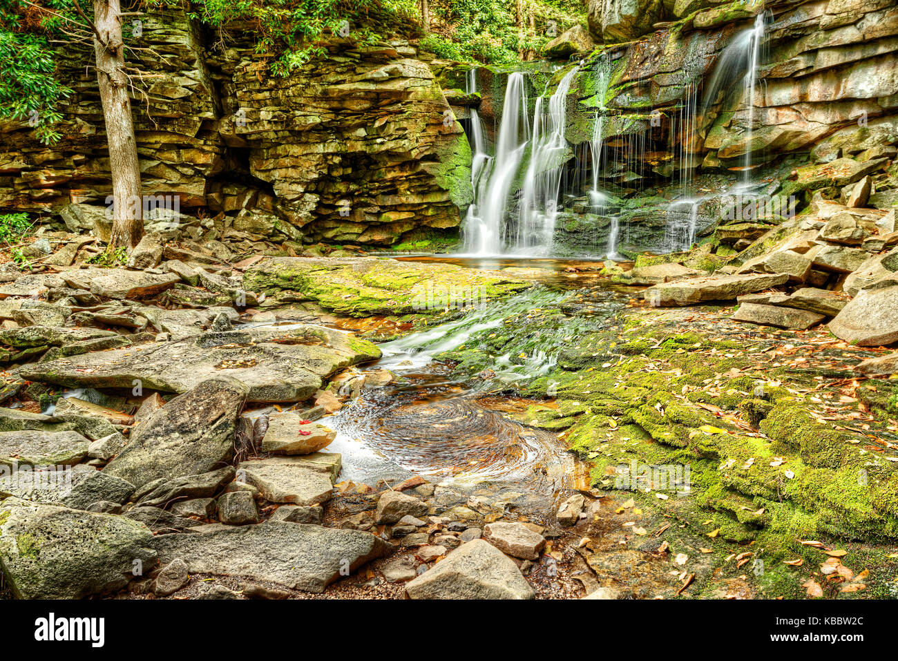 Elakala waterfall in Blackwater Falls State Park in West Virginia ...