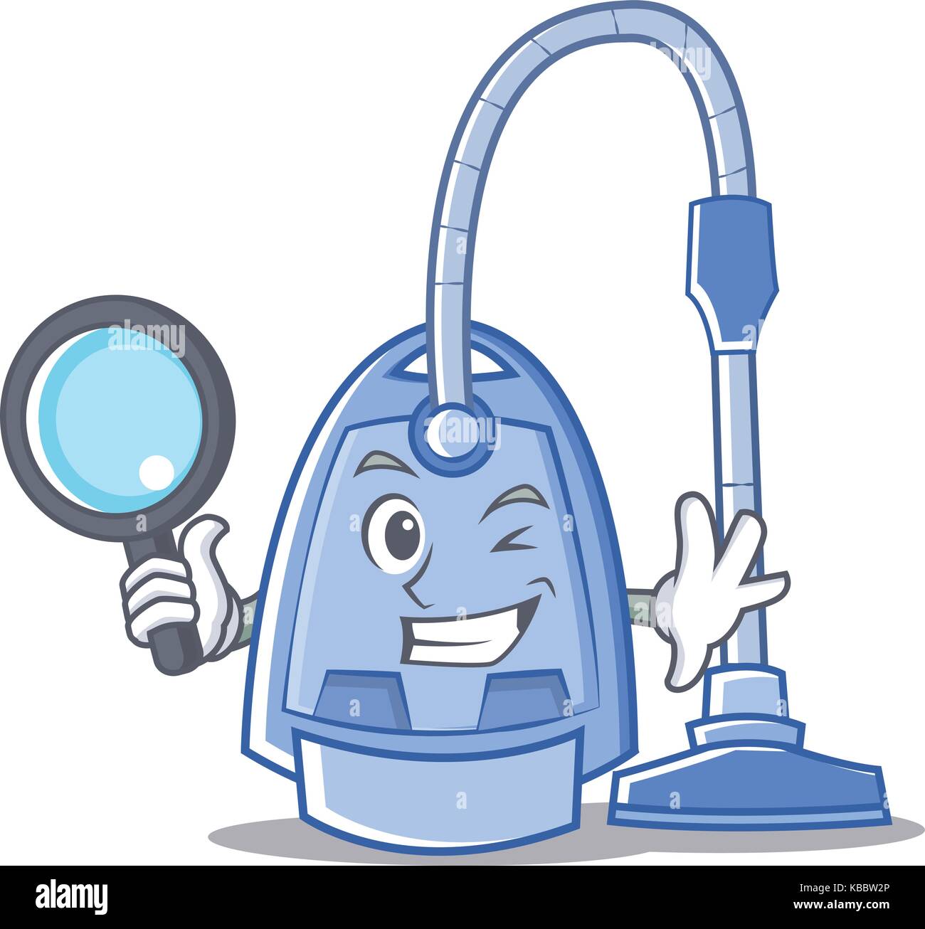 Detective vacuum cleaner character cartoon Stock Vector Image & Art - Alamy