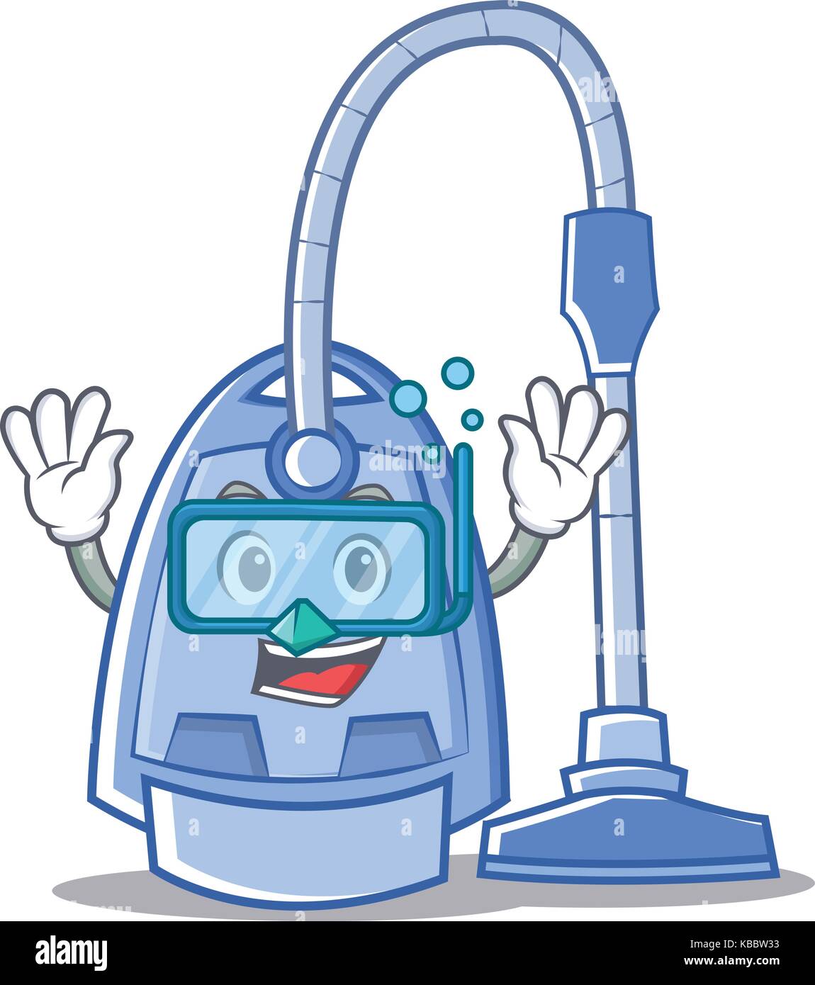 Diving vacuum cleaner character cartoon Stock Vector Image & Art - Alamy