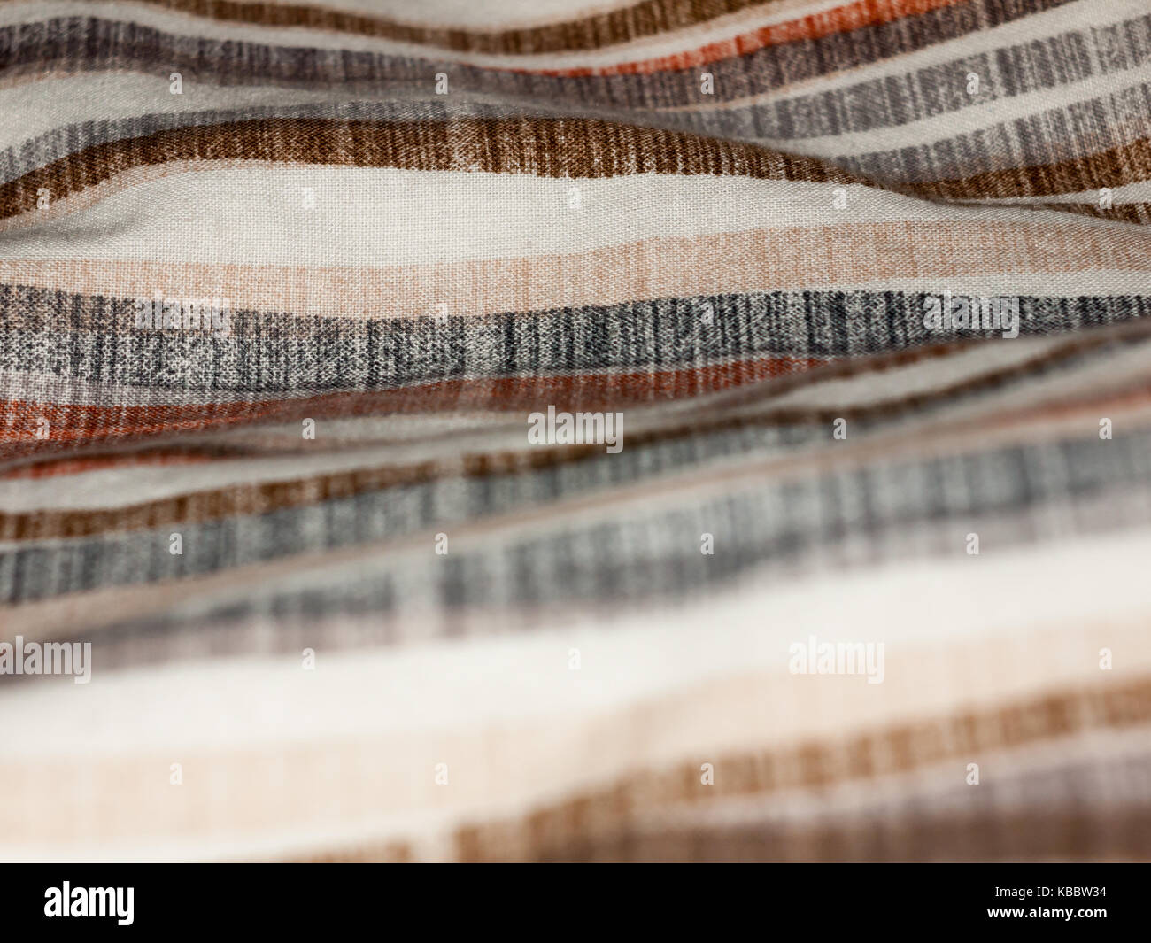 striped retro styled pattern cloth fabric background; Essex; England ...