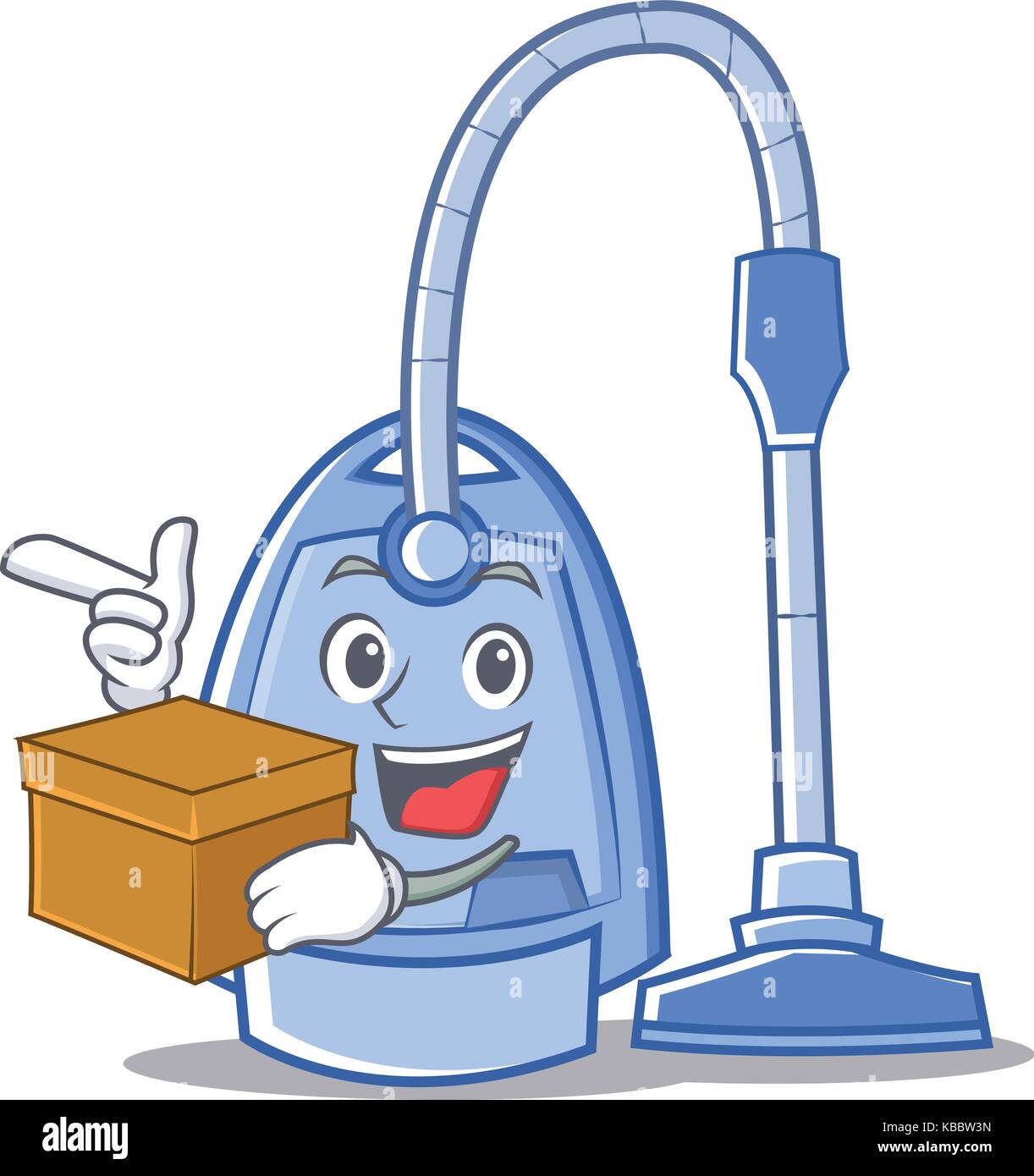 With box vacuum cleaner character cartoon Stock Vector Image & Art - Alamy
