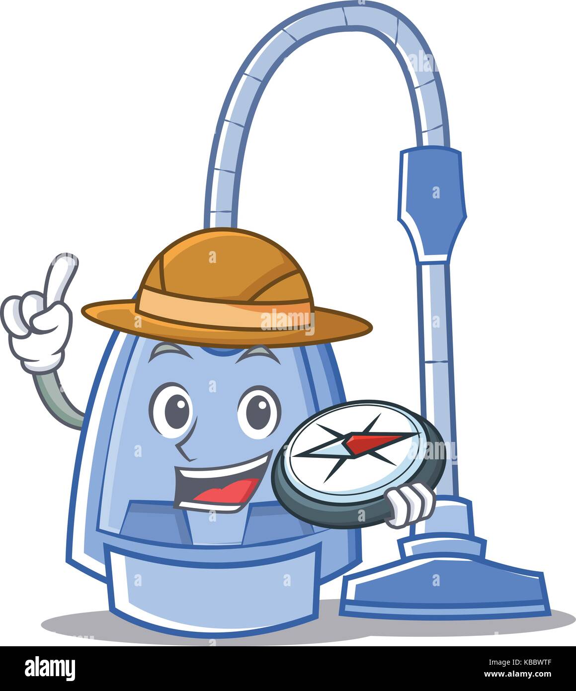 explorer vacuum cleaner character cartoon Stock Vector Image & Art - Alamy