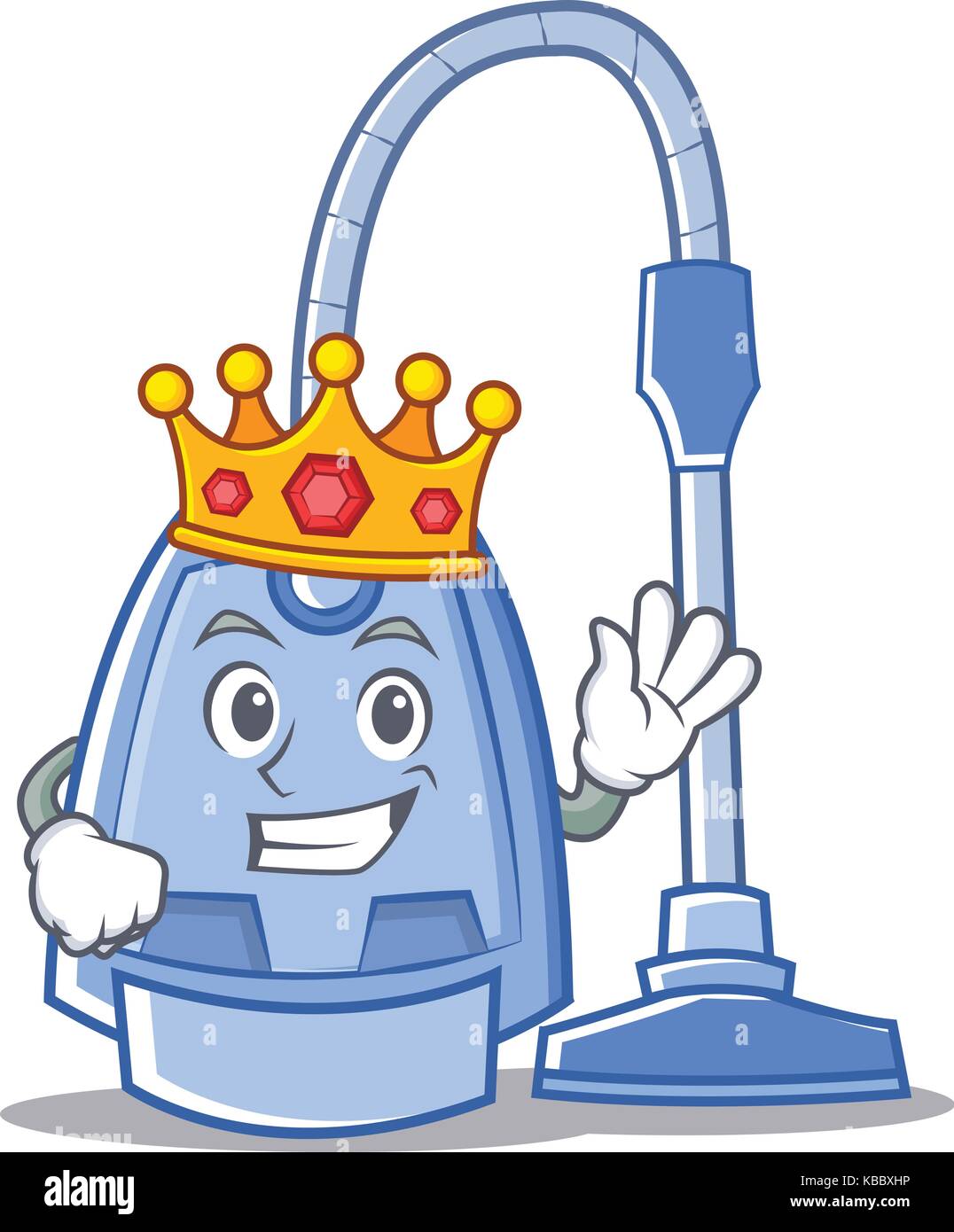King vacuum cleaner character cartoon Stock Vector Image & Art - Alamy