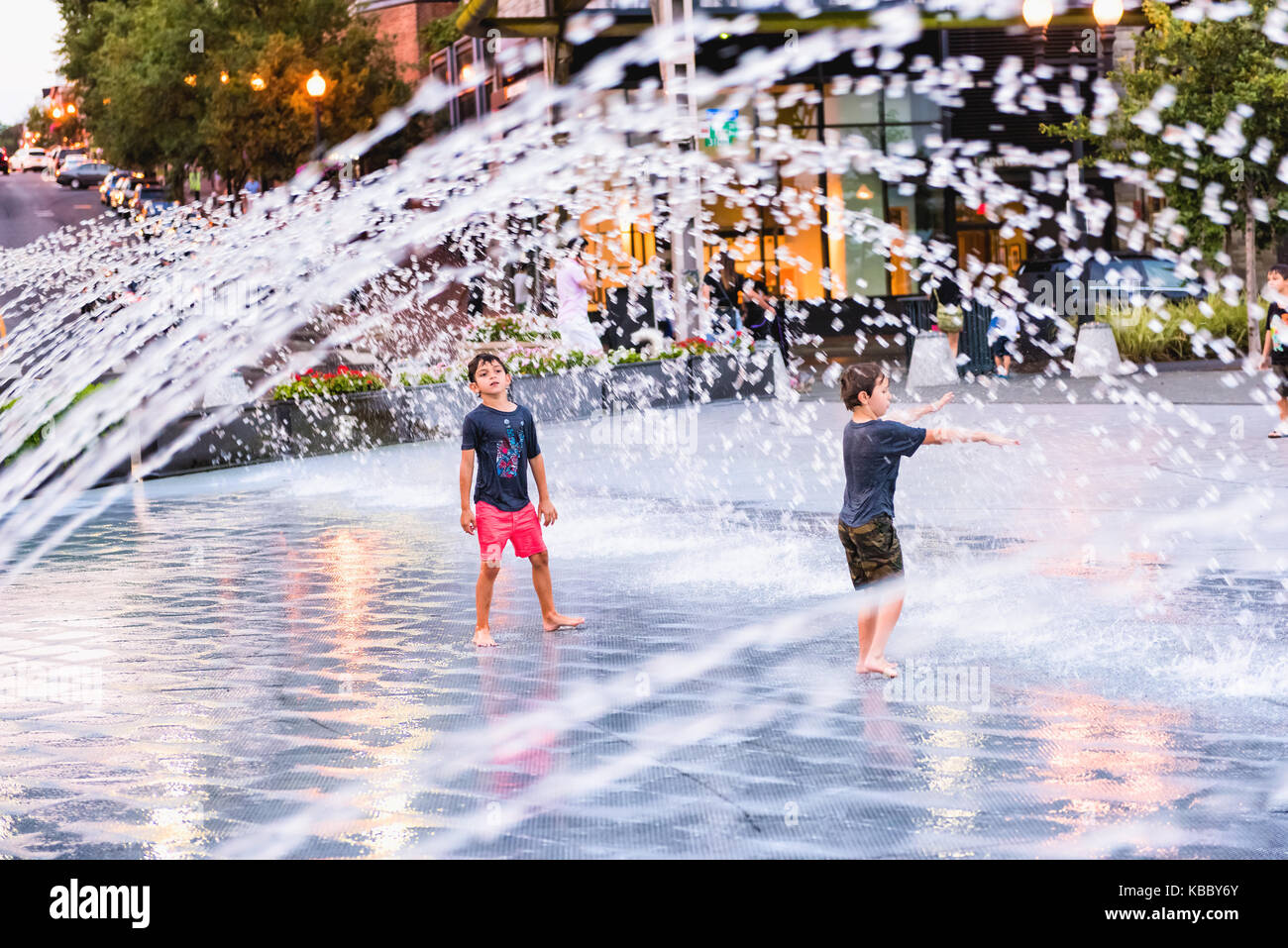 Boys water park in summer hi-res stock photography and images - Alamy