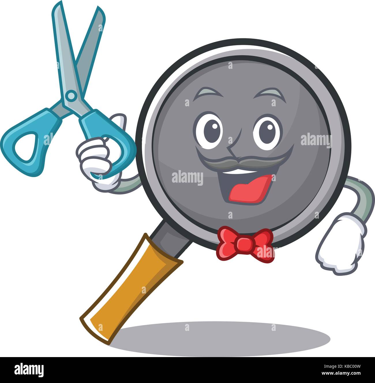 Frying pan face Stock Vector Images - Alamy