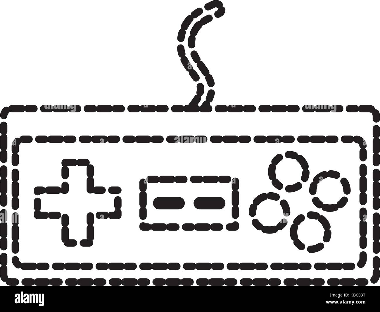 Old console gamepad Stock Vector Image & Art - Alamy
