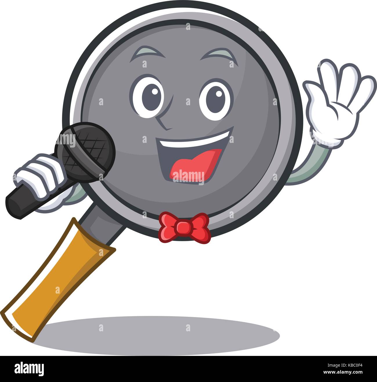 Singing frying pan cartoon character Stock Vector Image & Art - Alamy