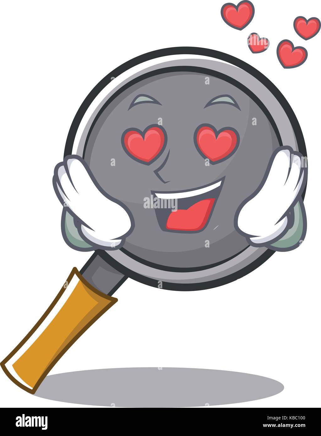 In love frying pan cartoon character Stock Vector Image & Art - Alamy