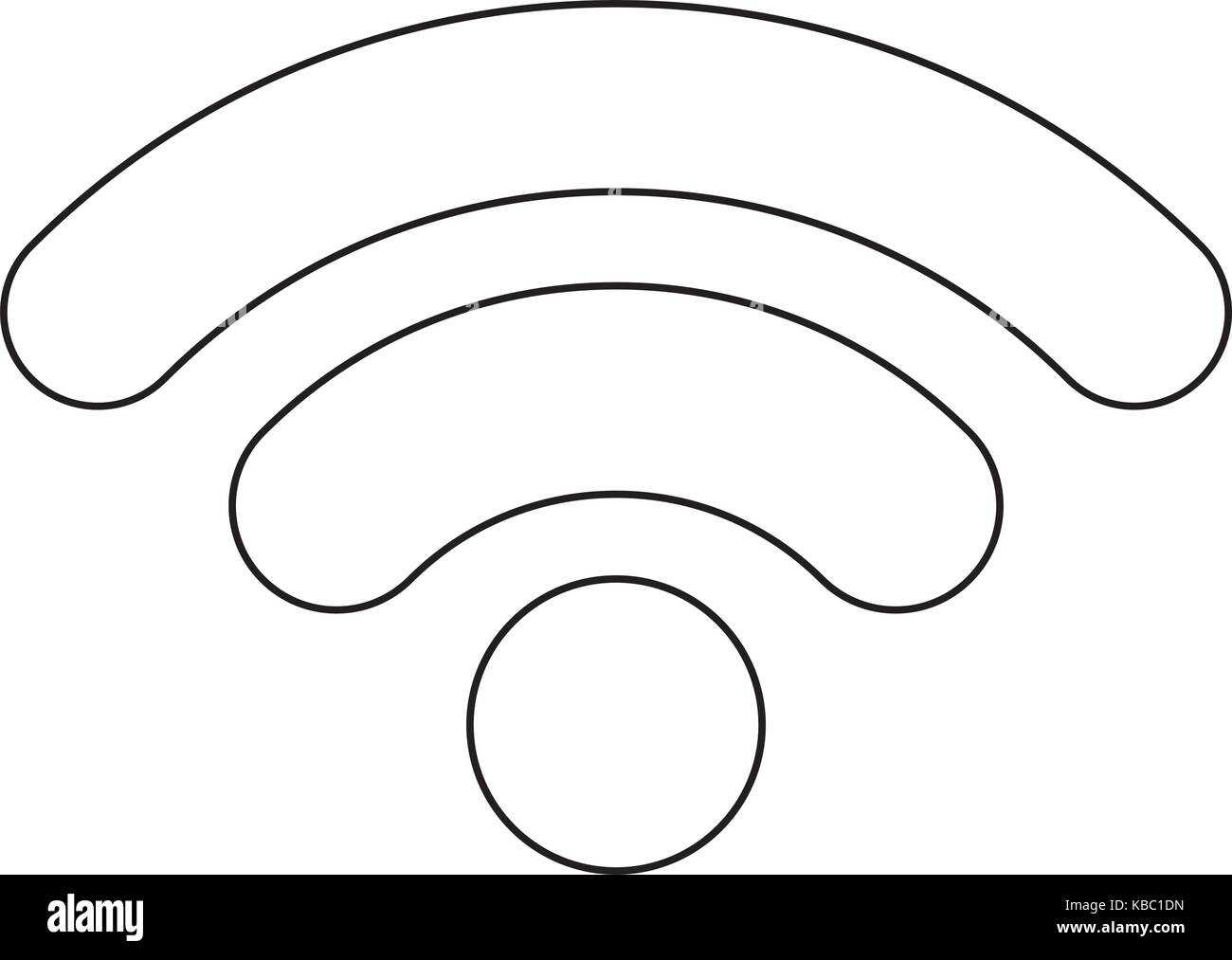 wireless sign icon Stock Vector Image & Art - Alamy