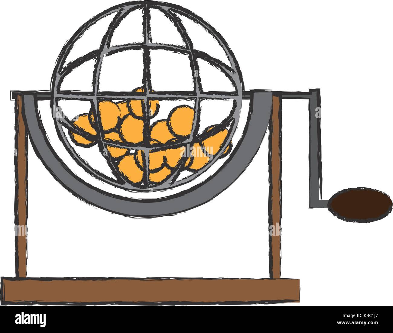 lottery cage wheel icon Stock Vector Image & Art - Alamy