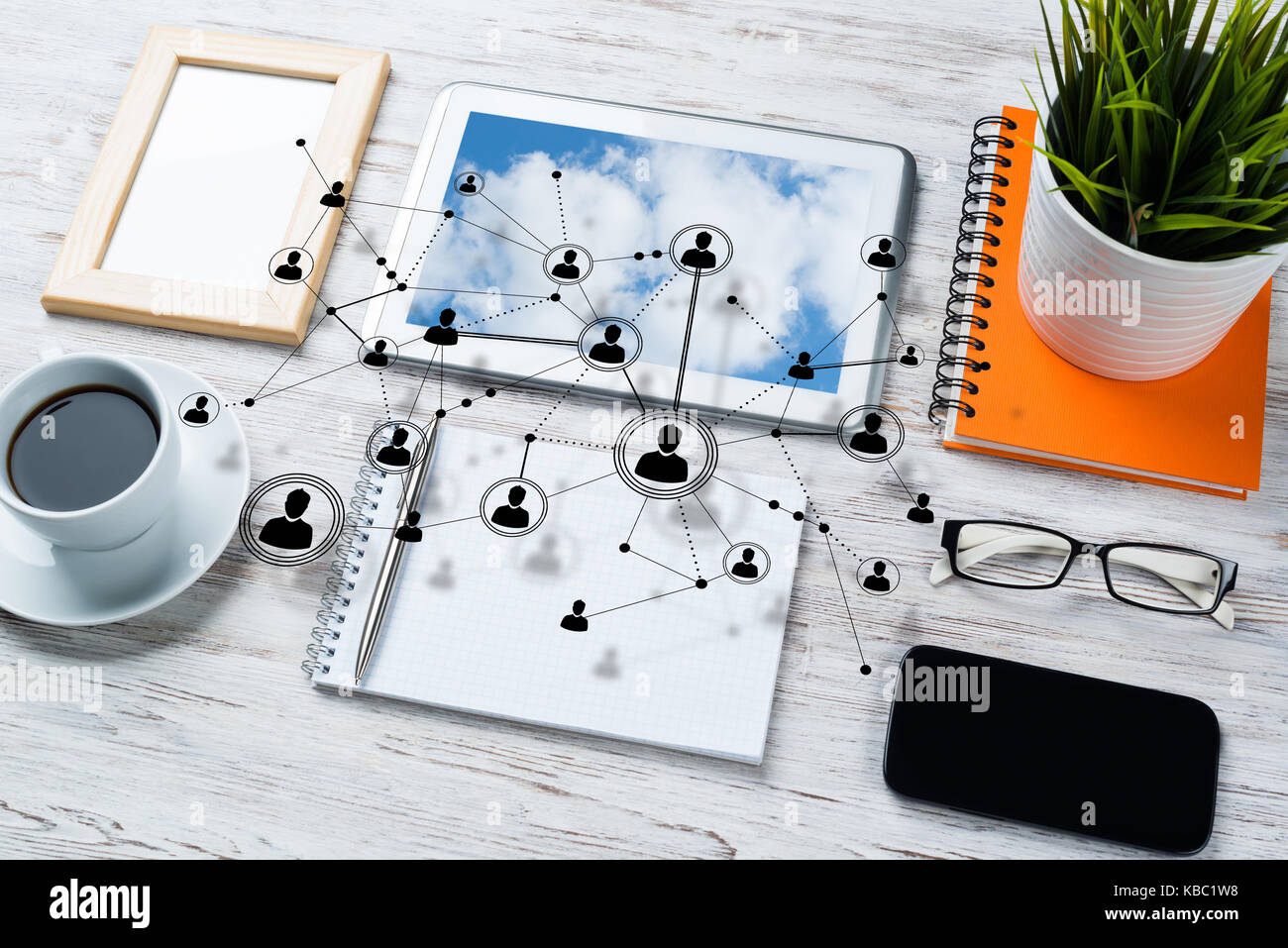Networking and social communication concepts Stock Photo - Alamy