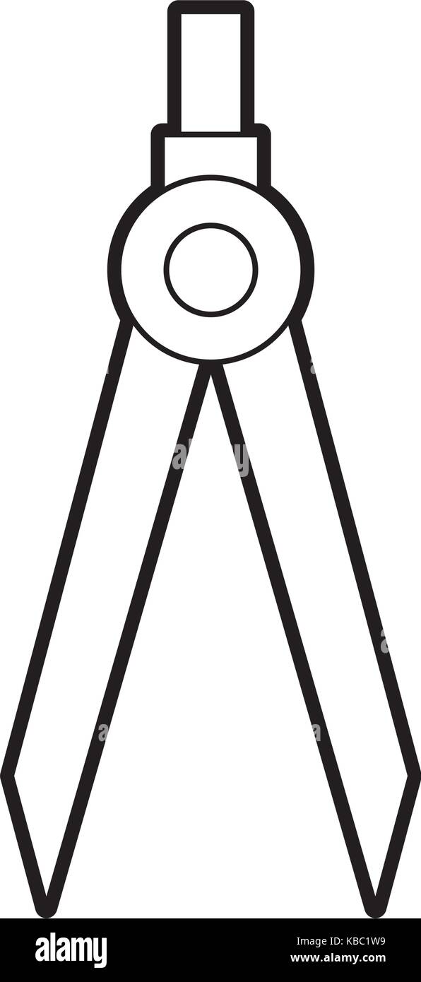 drawing school compass tool study designer Stock Vector Image & Art - Alamy