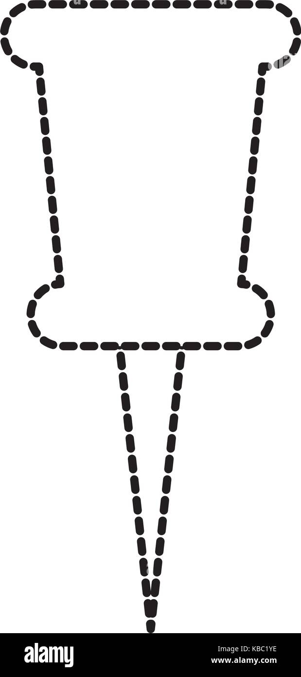 school push pin thumbtack side view tool Stock Vector Image & Art - Alamy