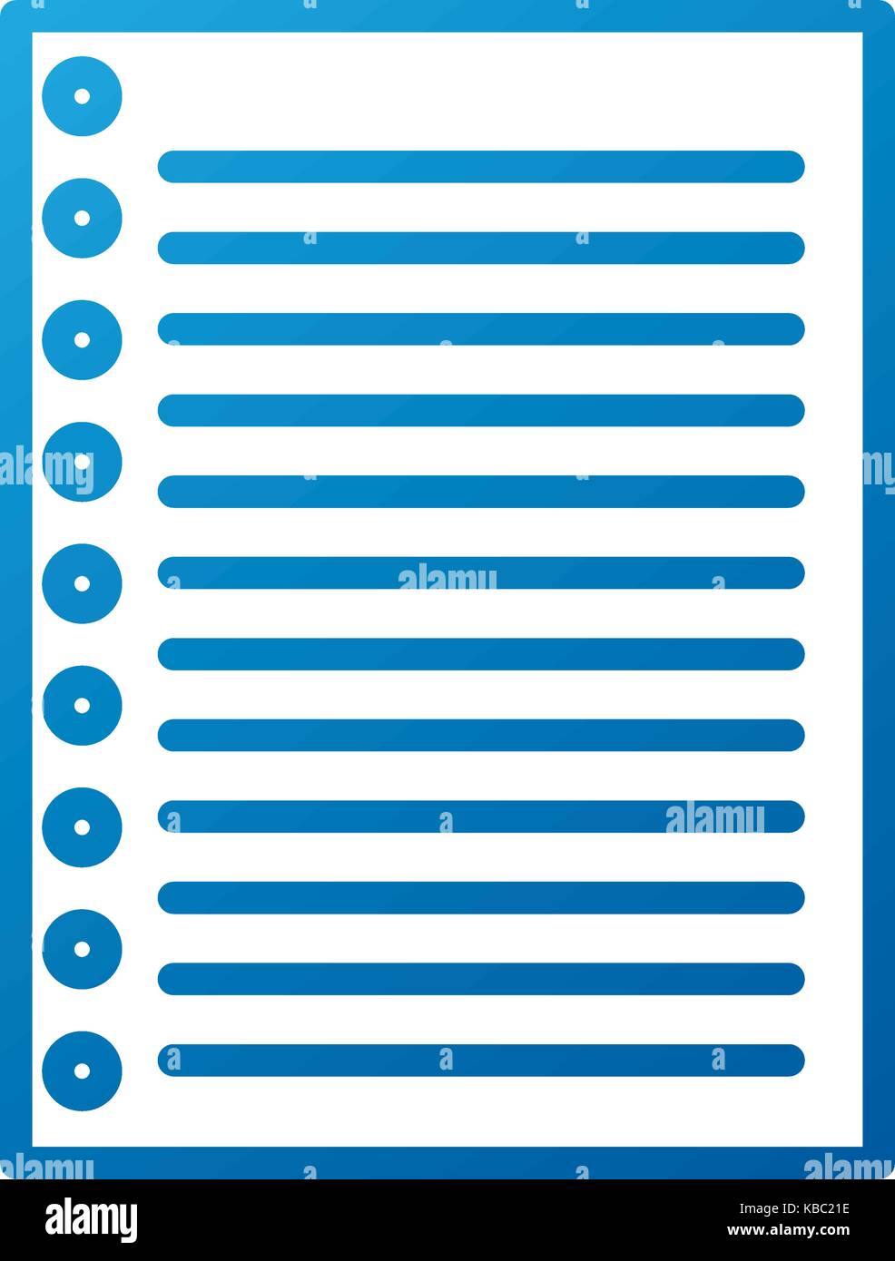 lined paper note page blank school Stock Vector Image & Art - Alamy