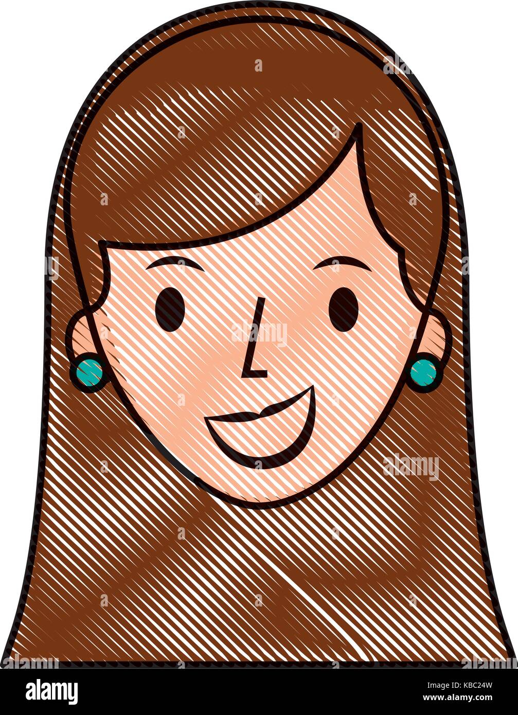 female face cartoon woman profile people Stock Vector Image & Art - Alamy