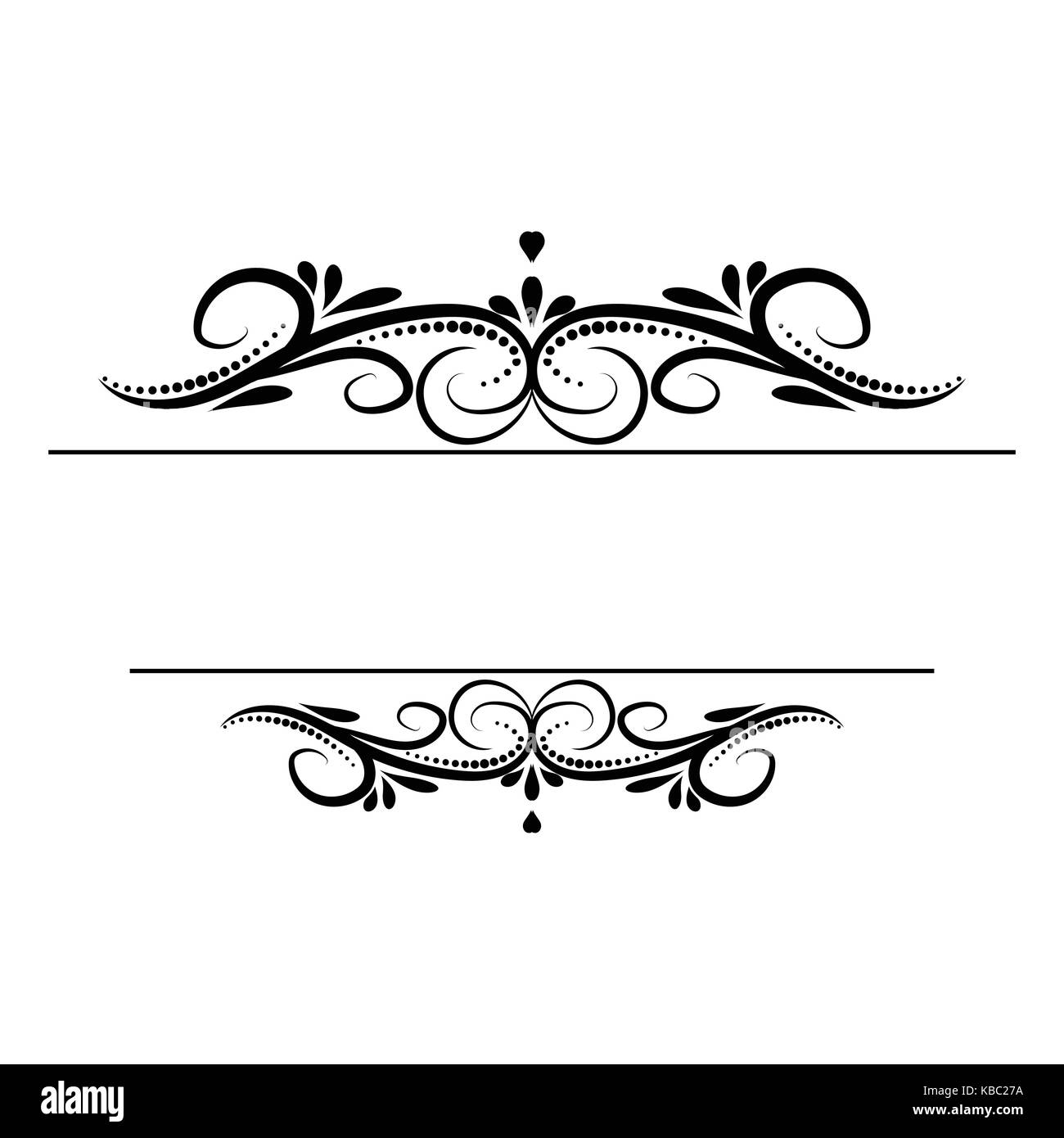 Vintage vector swirl frame Stock Vector Image & Art - Alamy