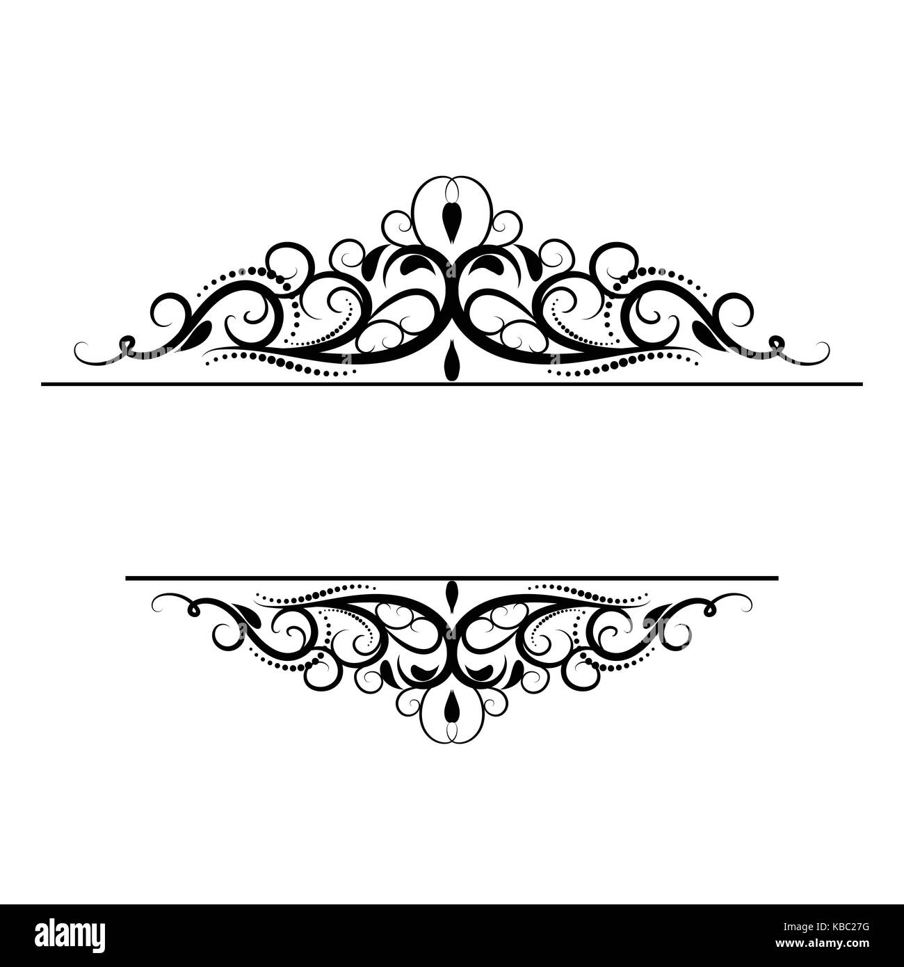 Vintage vector swirl frame Stock Vector Image & Art - Alamy