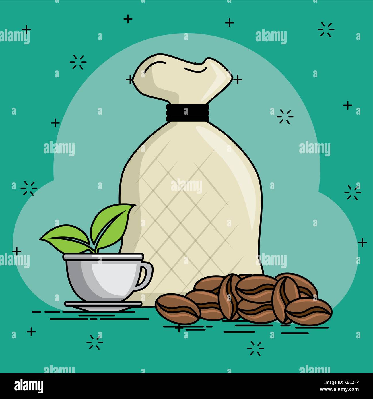 coffe beans cartoon Stock Vector Image & Art - Alamy