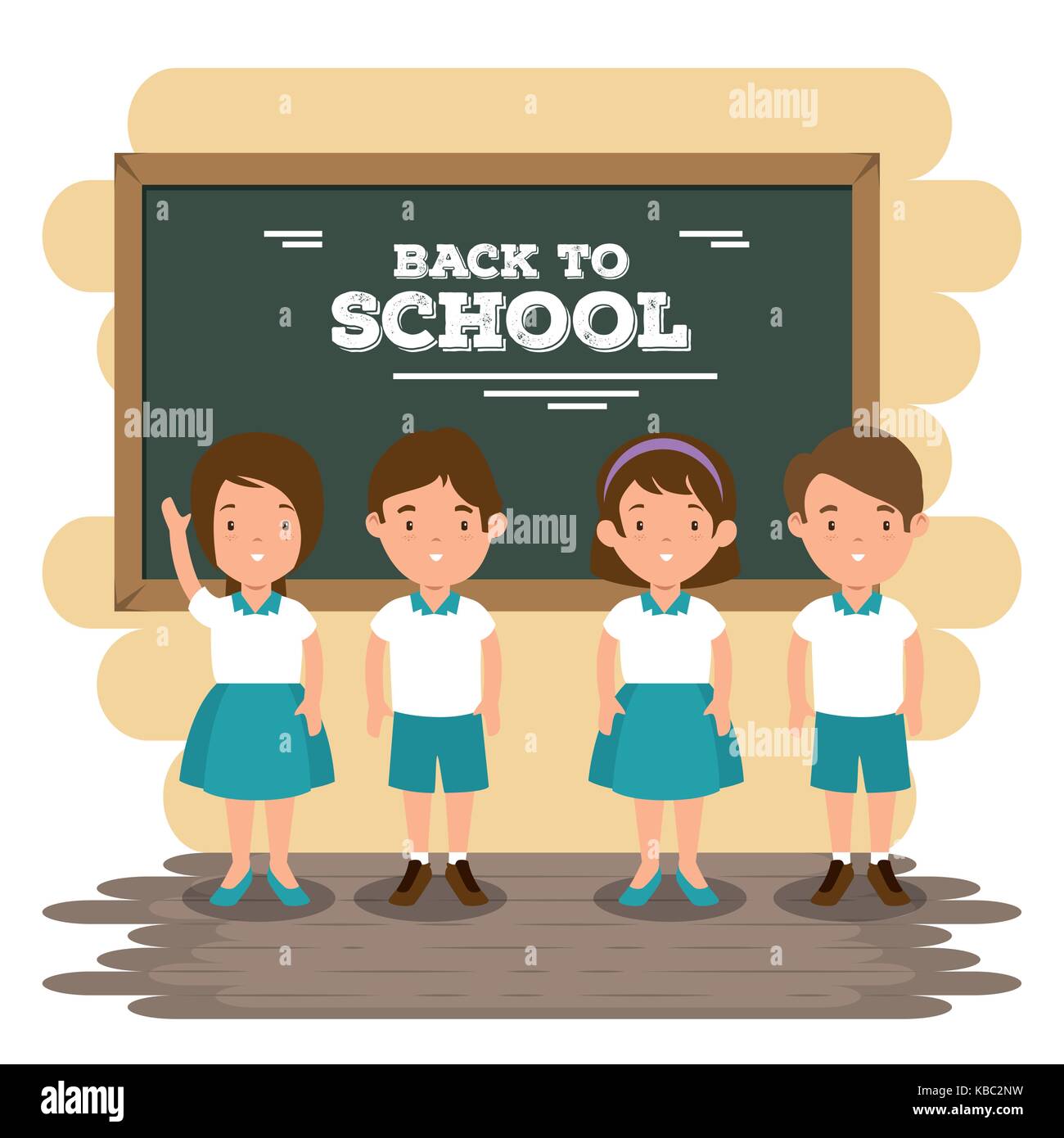 back to school concept classroom cartoon Stock Vector Image & Art - Alamy