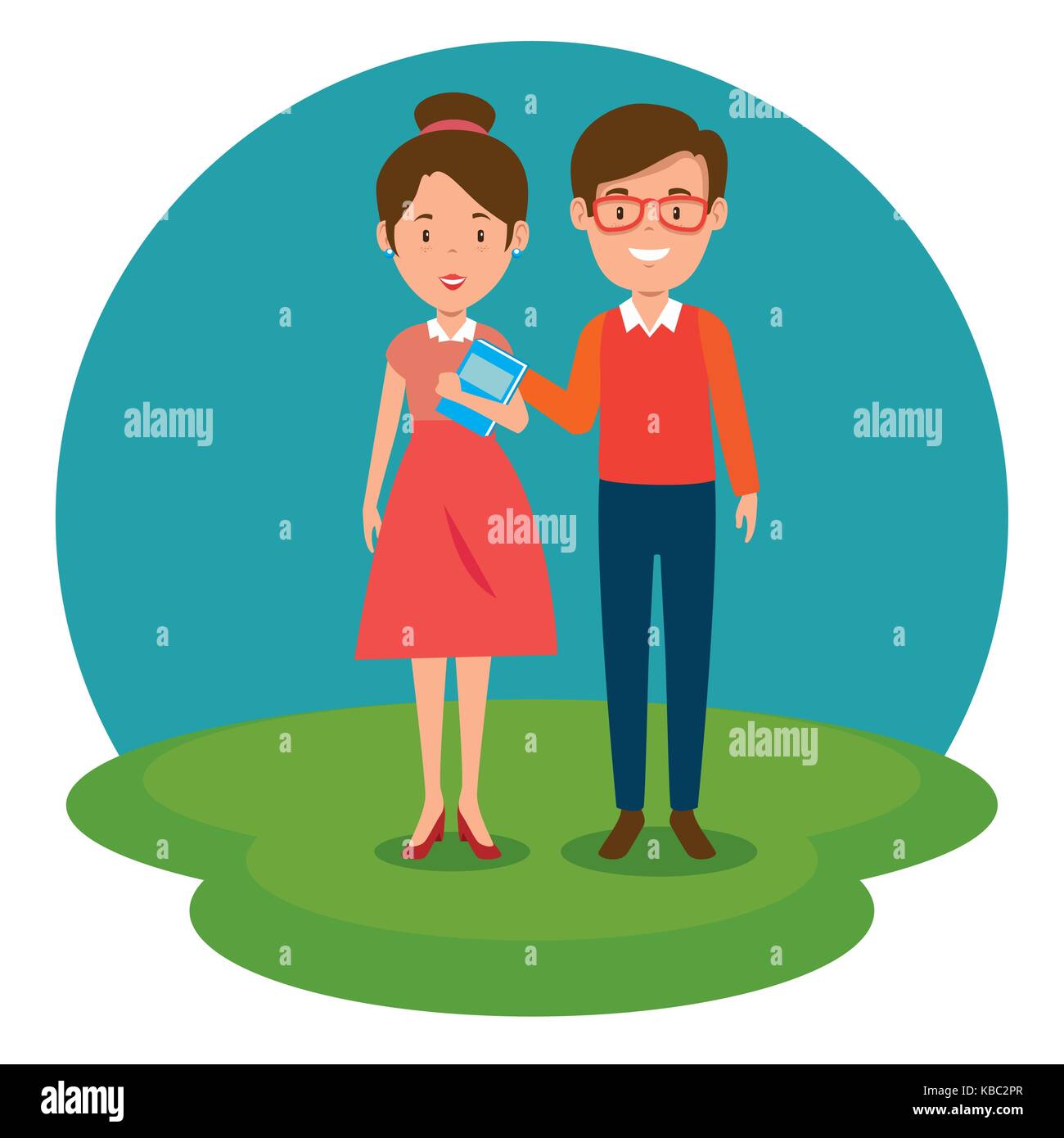 group of teachers cartoon Stock Vector Image & Art - Alamy