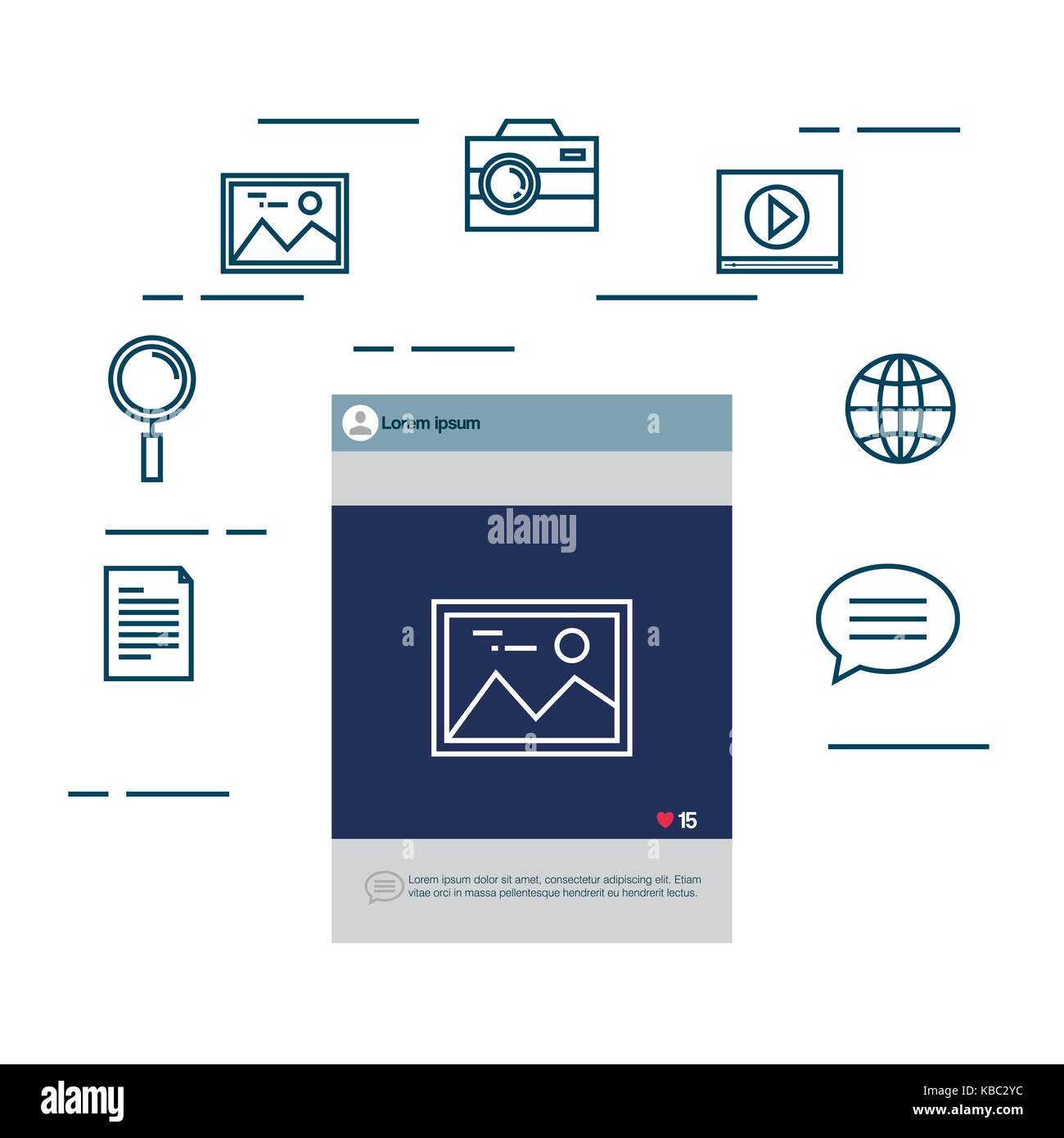 smartphone with menu settings Stock Vector Image & Art - Alamy