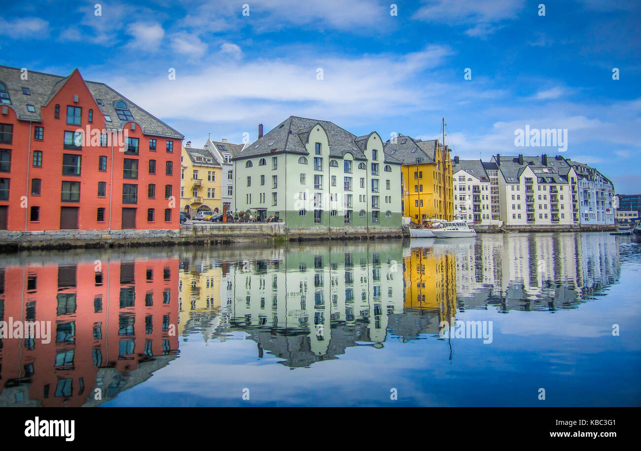 The Art Nouveau Town - Architecture in Ålesund Stock Photo - Alamy