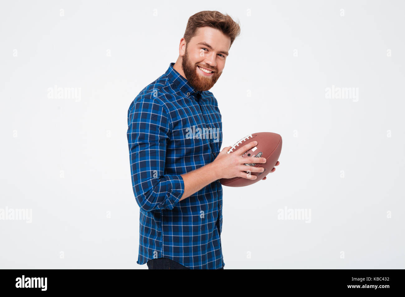 Bearded rugby player hi-res stock photography and images - Alamy