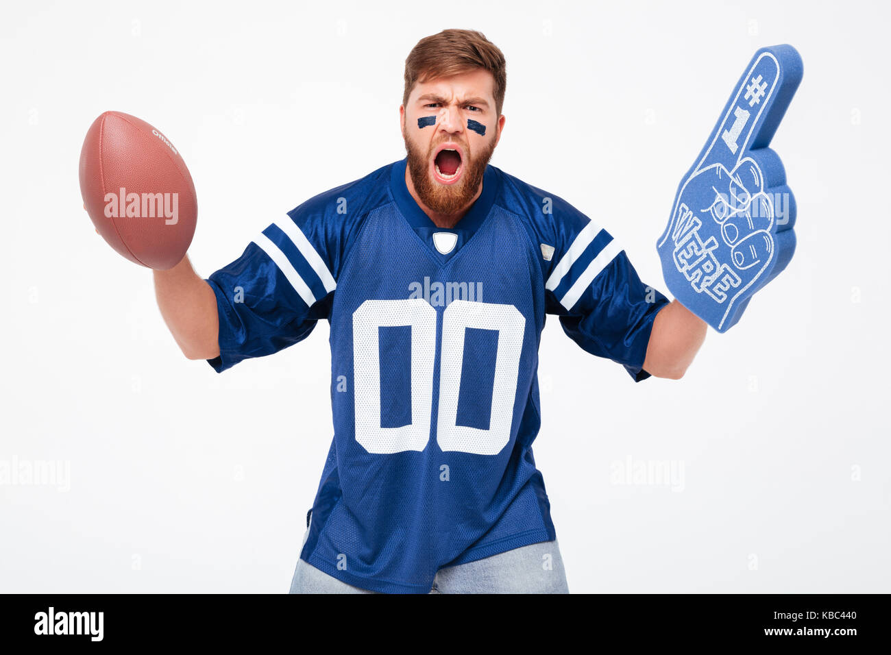 Rugby blue shirt hi-res stock photography and images - Alamy