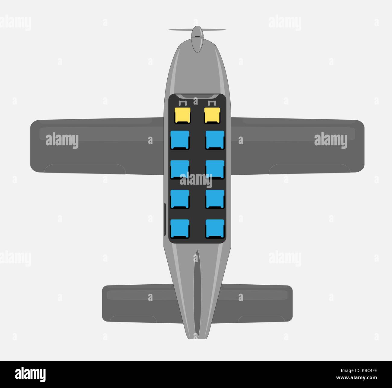 Airplane Top View Seats