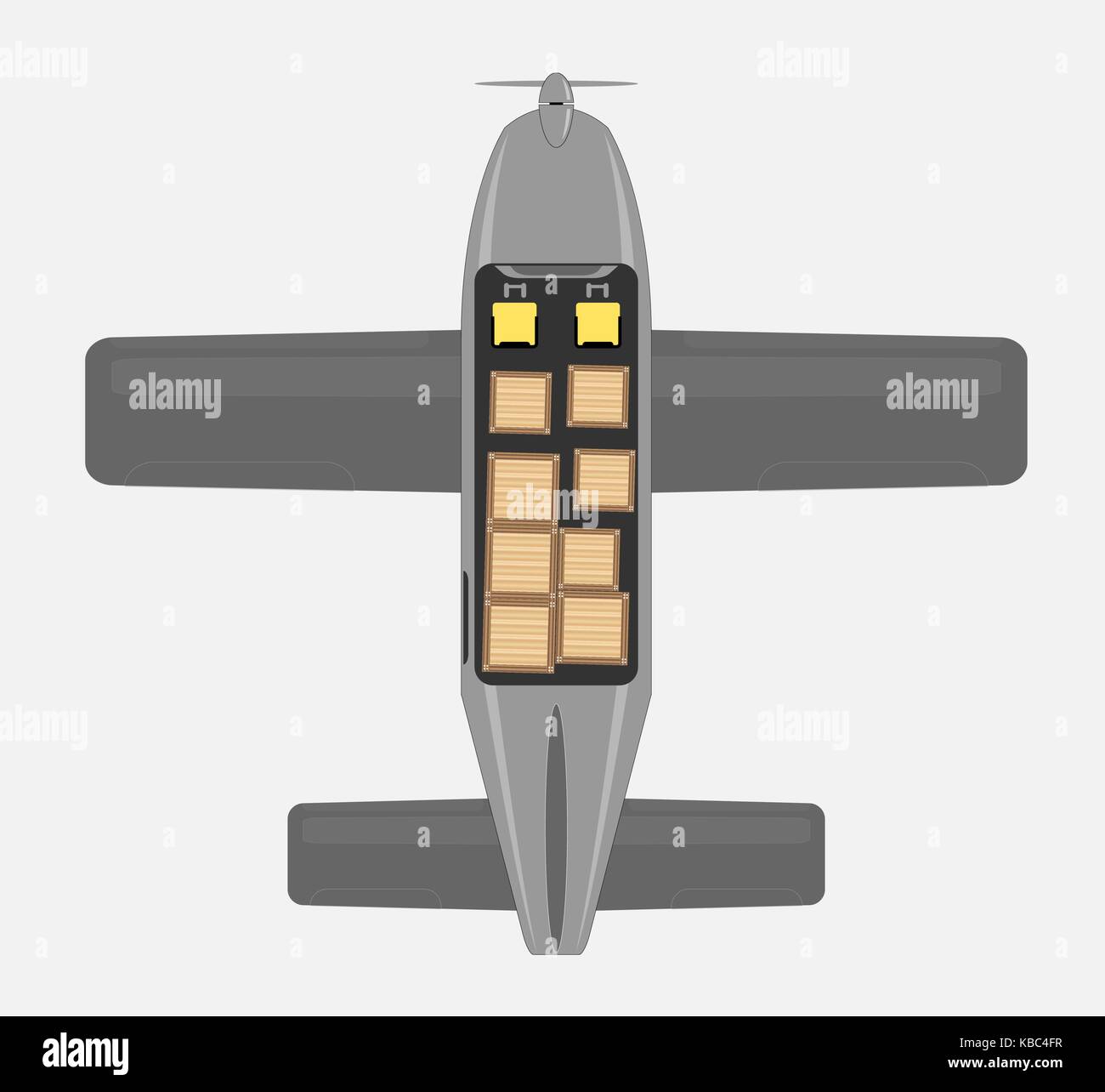 Cargo Airplane Top View
