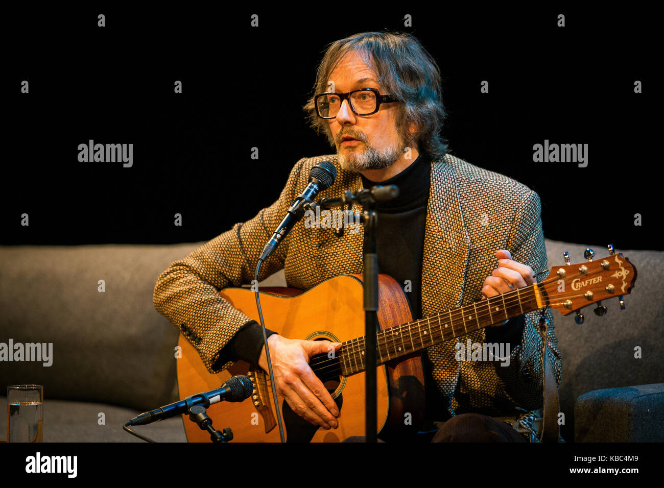 The English singer, songwriter and musician Jarvis Cocker gives a ...