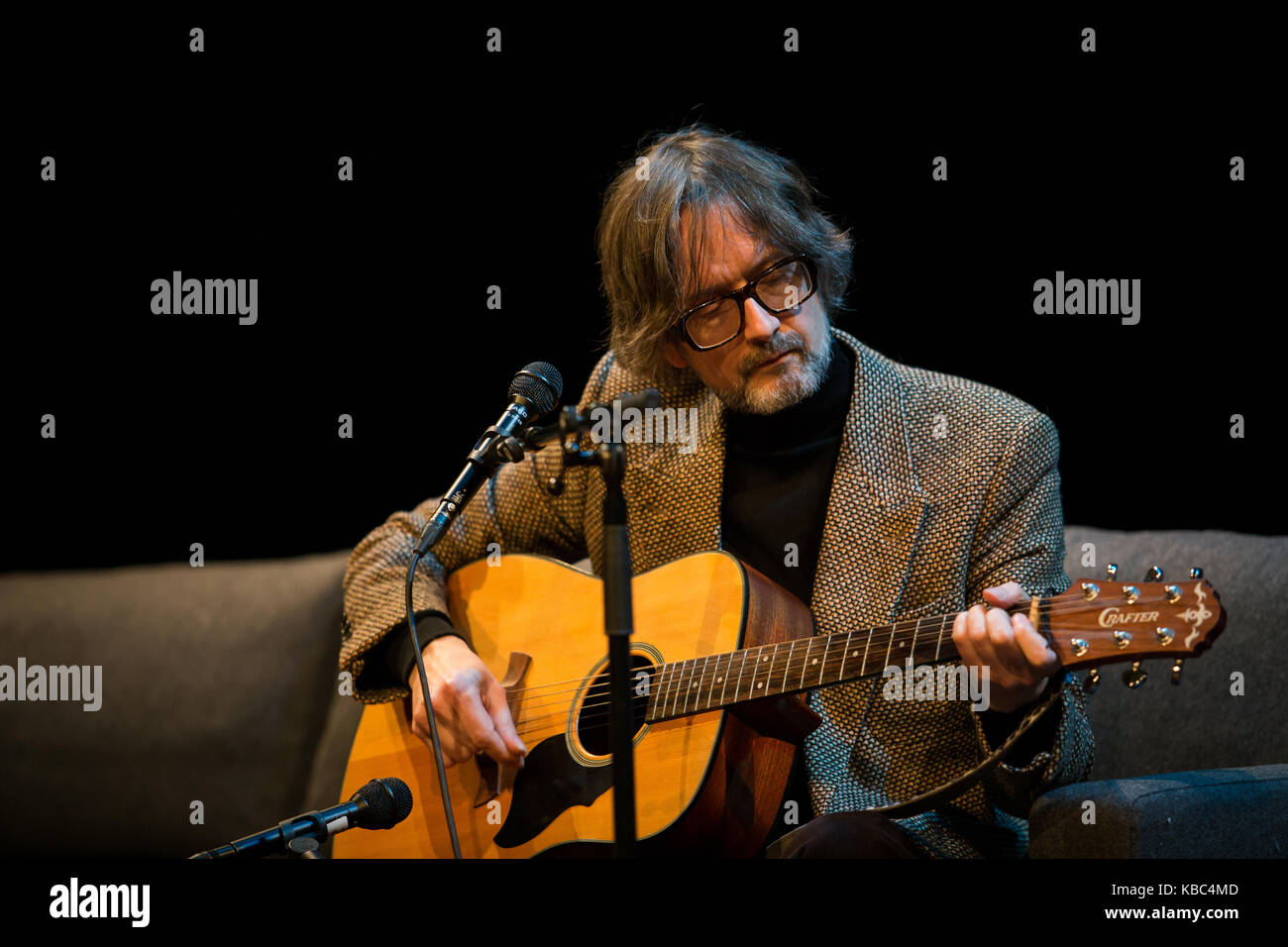 The English singer, songwriter and musician Jarvis Cocker gives a ...