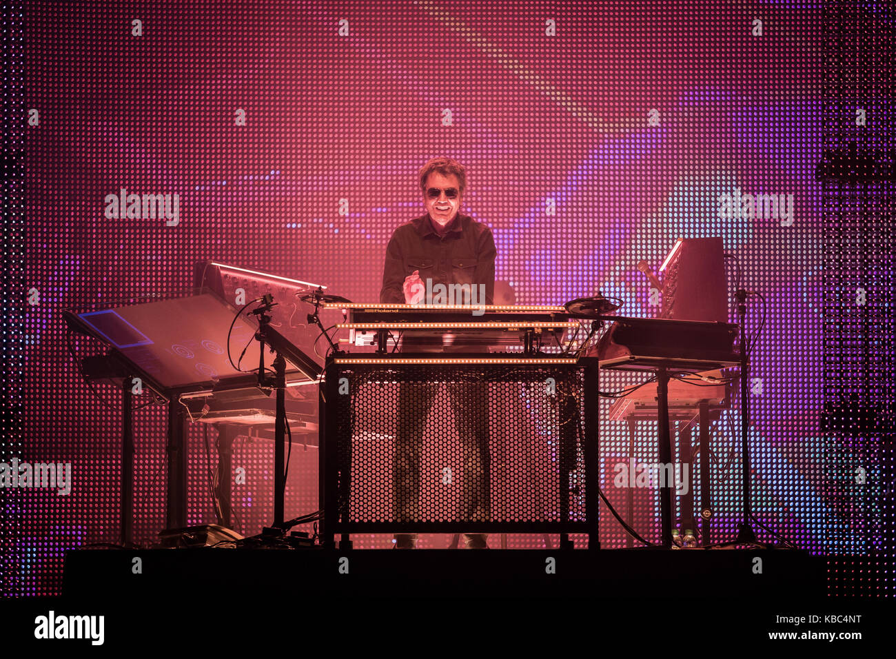 The French composer, music producer and musician Jean-Michel Jarre ...
