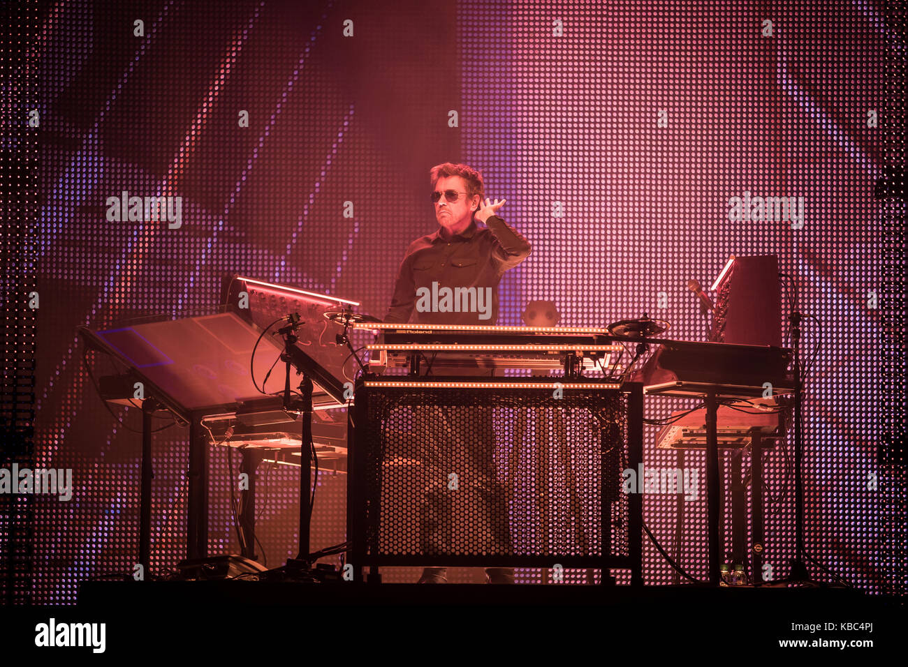 The French composer, music producer and musician Jean-Michel Jarre ...