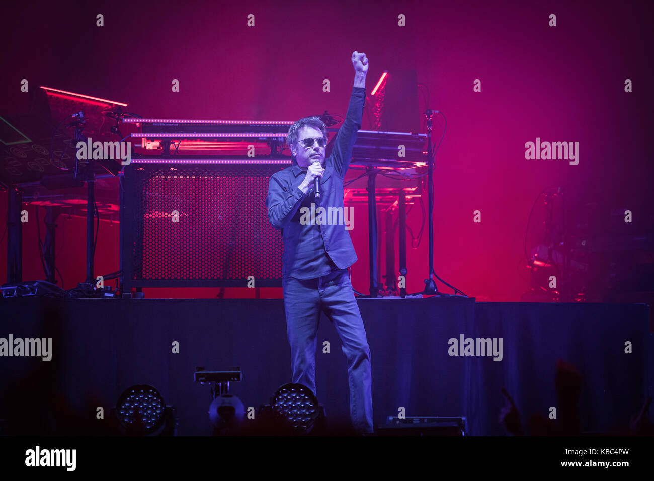 The French composer, music producer and musician Jean-Michel Jarre ...