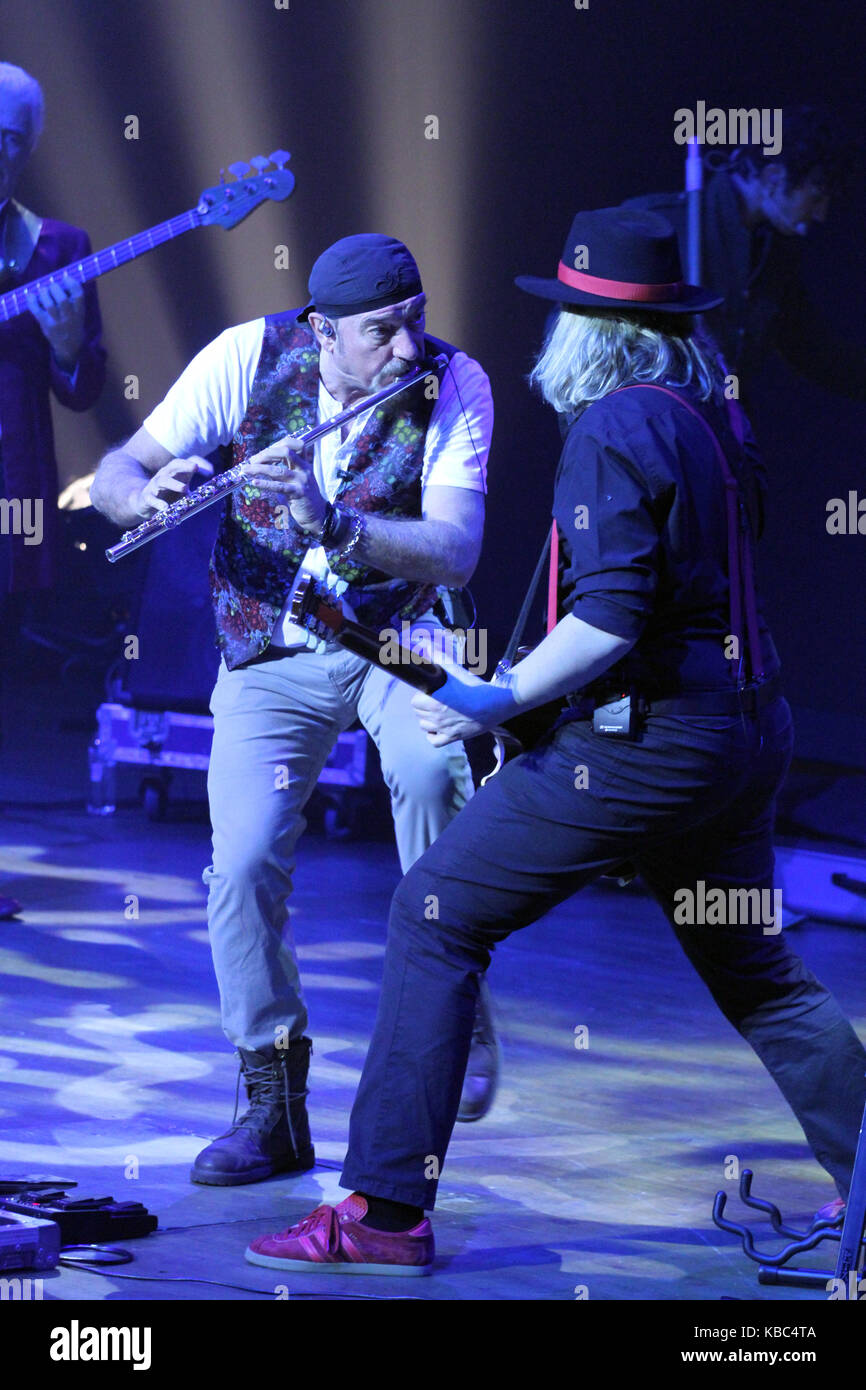 The British rock group Jethro Tull performs a live concert at ...