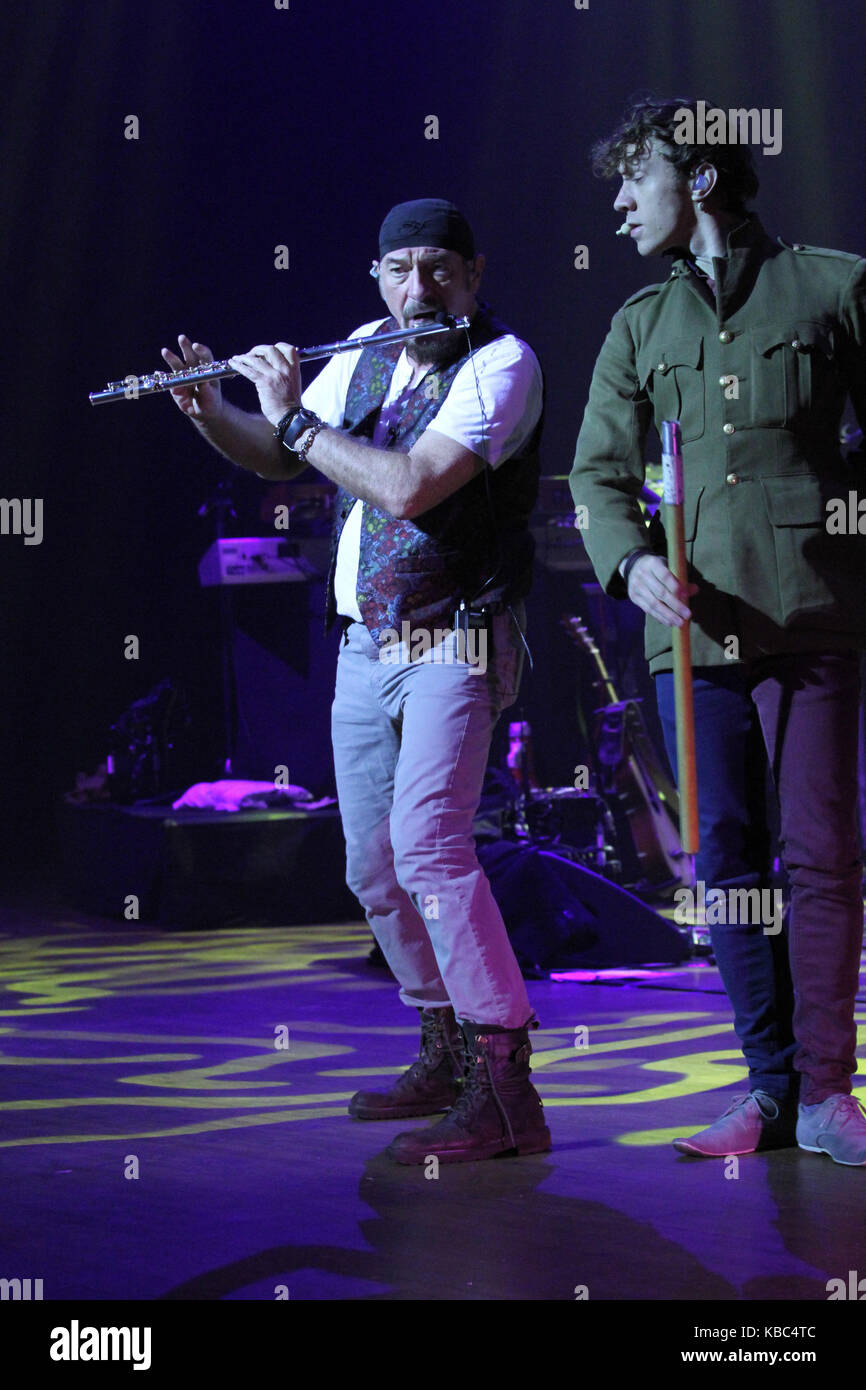 The British rock group Jethro Tull performs a live concert at ...