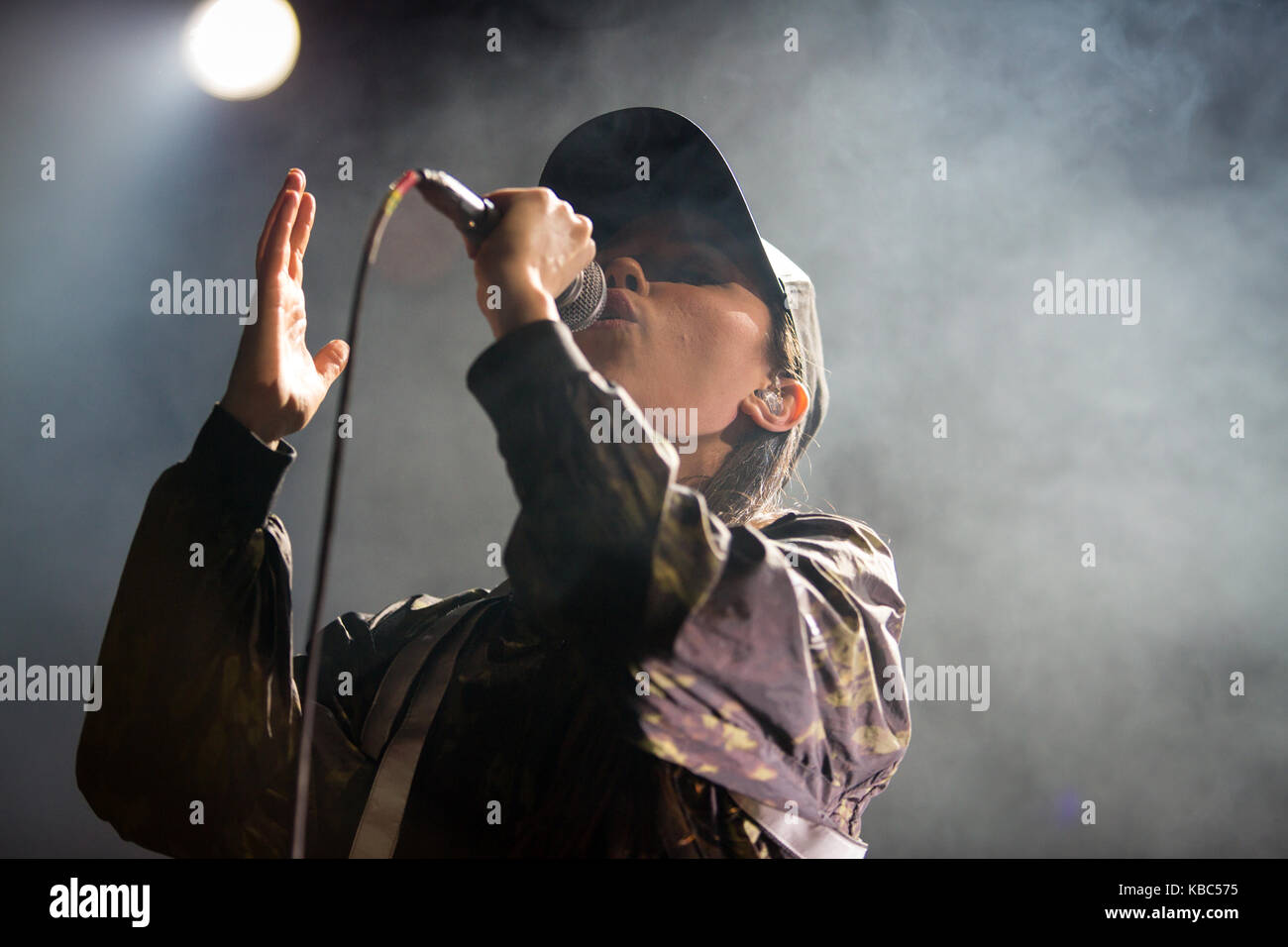The Stockholm-based electro pop group Kate Boy performs a live concert ...
