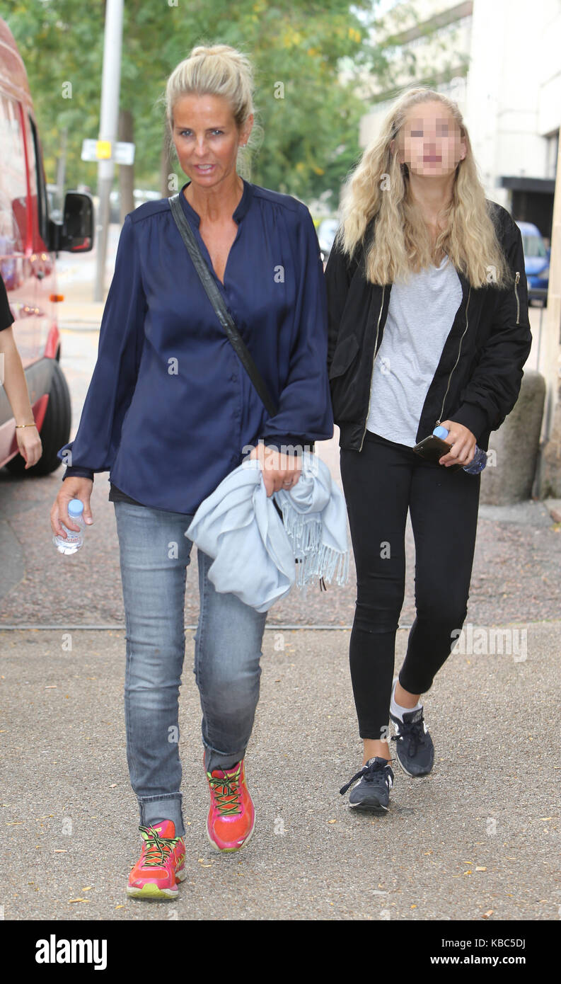 Ulrika Jonsson and her daughter outside ITV Studios Featuring: Ulrika ...