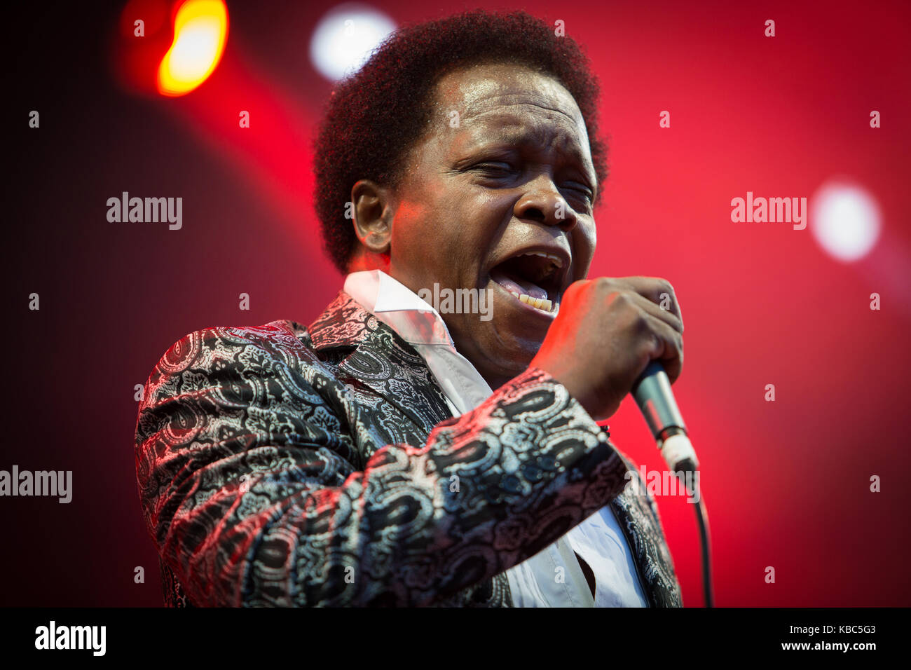 The American soul and funk singer Lee Fields performs a live concert ...